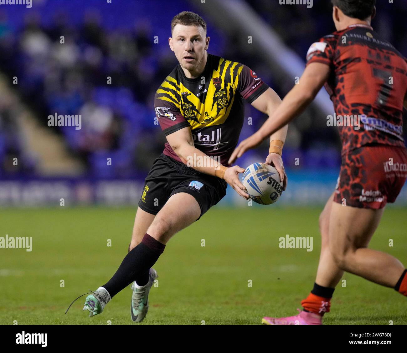 George Williams of Warrington Wolves during the Rugby League Joe ...