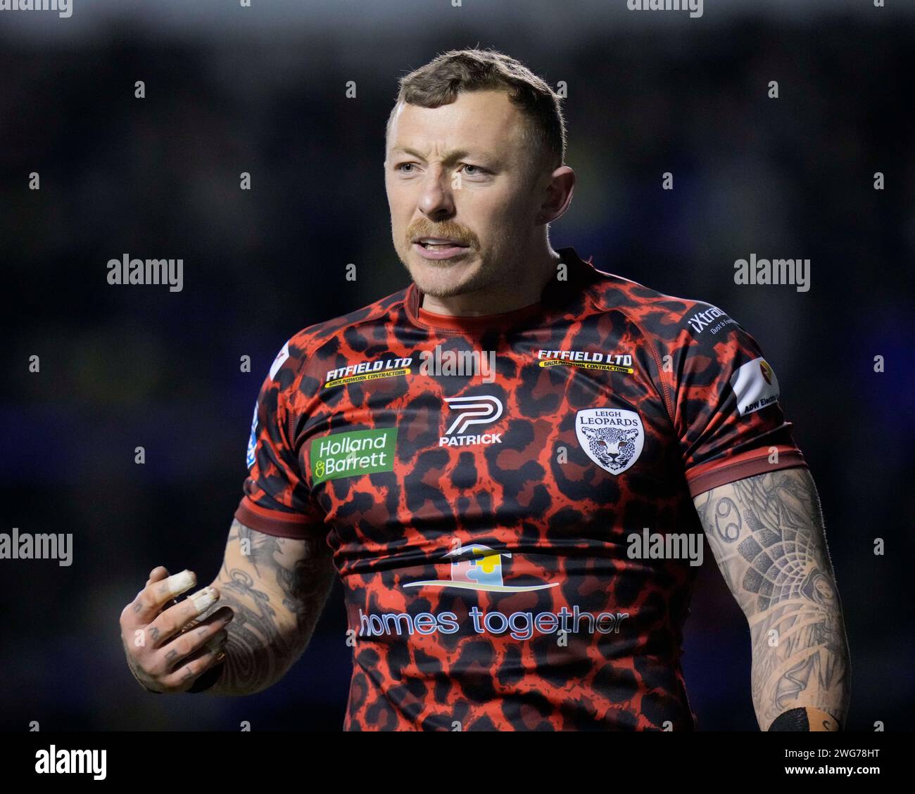 Josh Charnley of Leigh Leopards during the Rugby League Joe Philbin ...