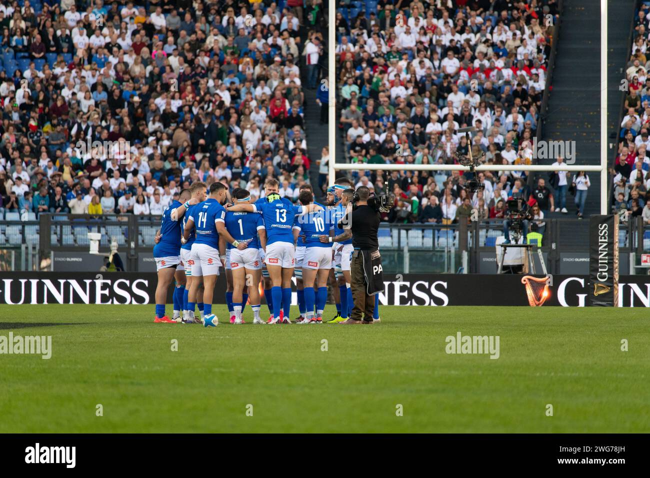 Rome, Italy, 3 feb 2024. Italy vs England, Rugby Six Nations, Italy ...