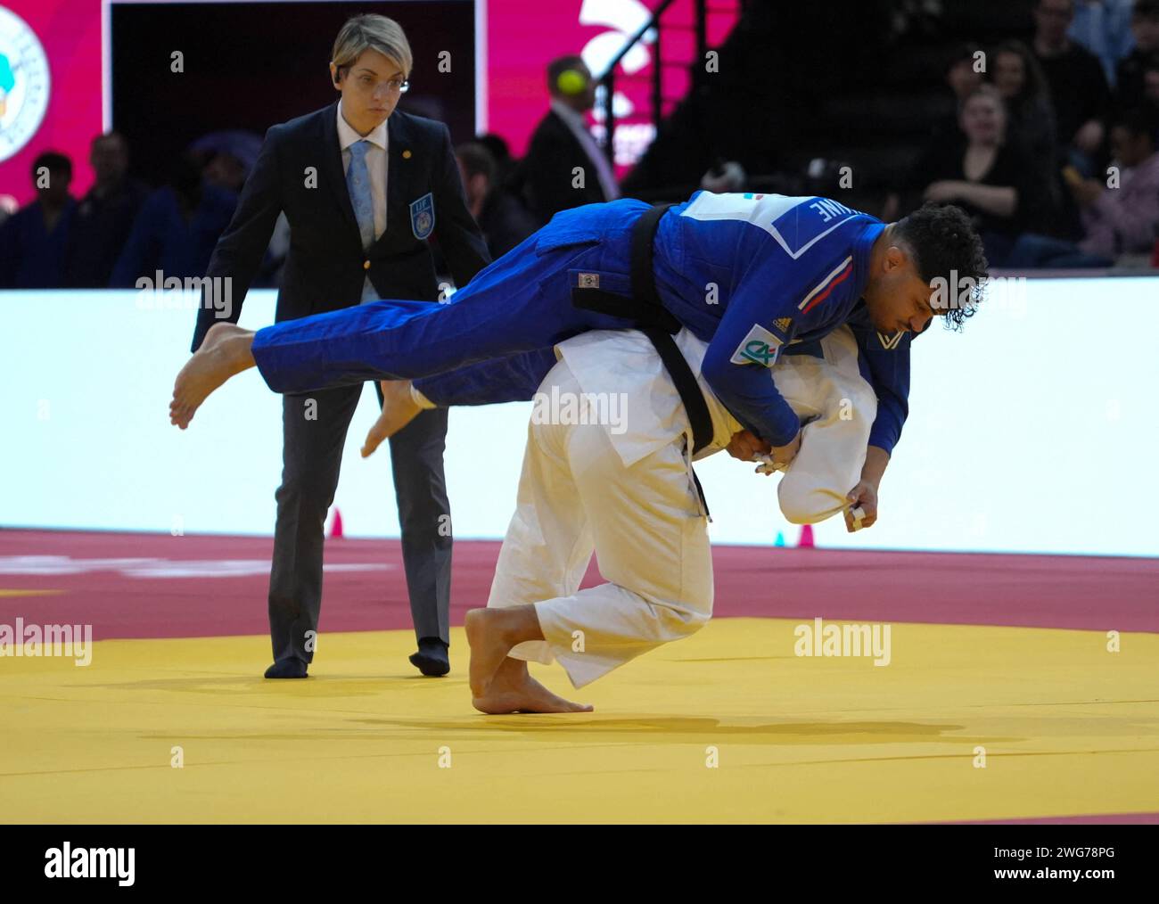 Paris, France. 03rd Feb, 2024. CHAINE GUILLAUME OF France and FALCAO ...