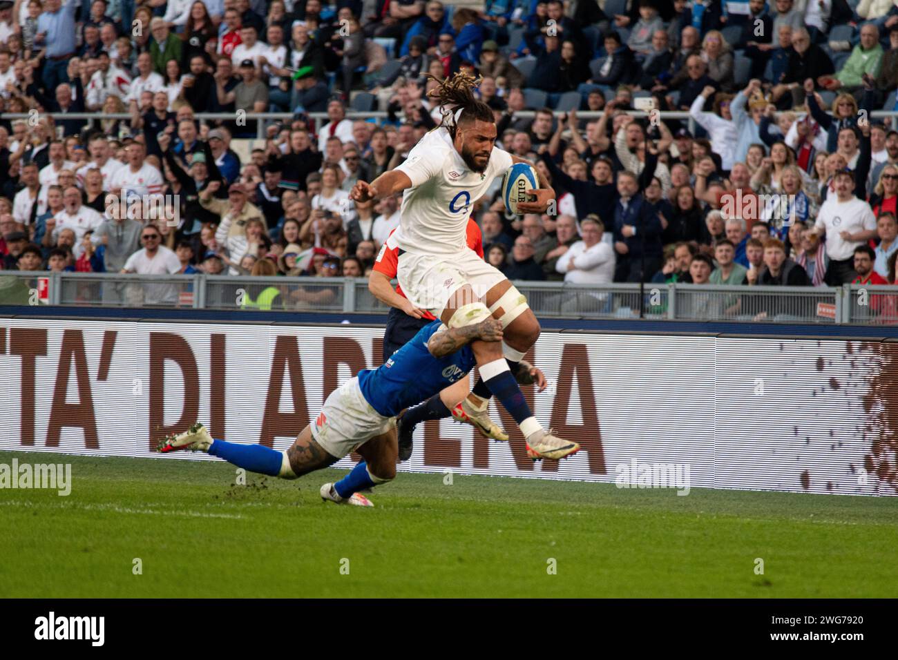 Rome, Italy, 3 feb 2024. Italy vs England, Rugby Six Nations,Chandler ...