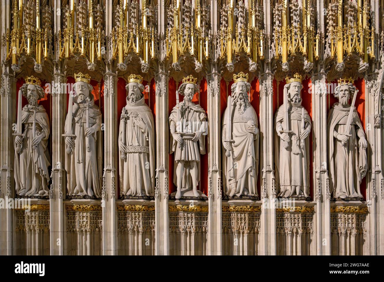 The Kings' Screen (Choir Screen) in York Minster, York, England, UK ...