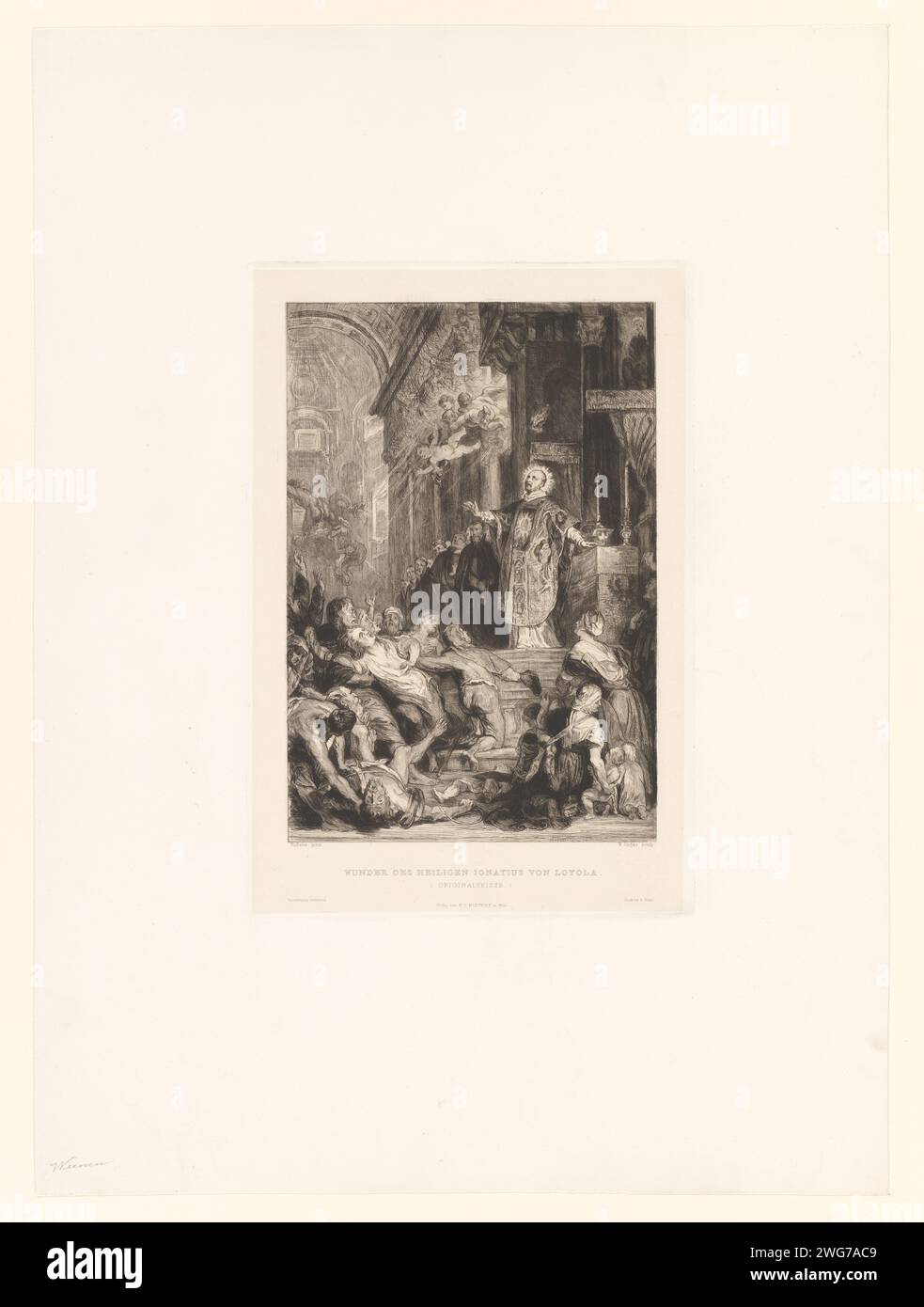 H. Ignatius van Loyola Genest possessed, William Unger, after Peter Paul Rubens, 1861 - 1889 ...