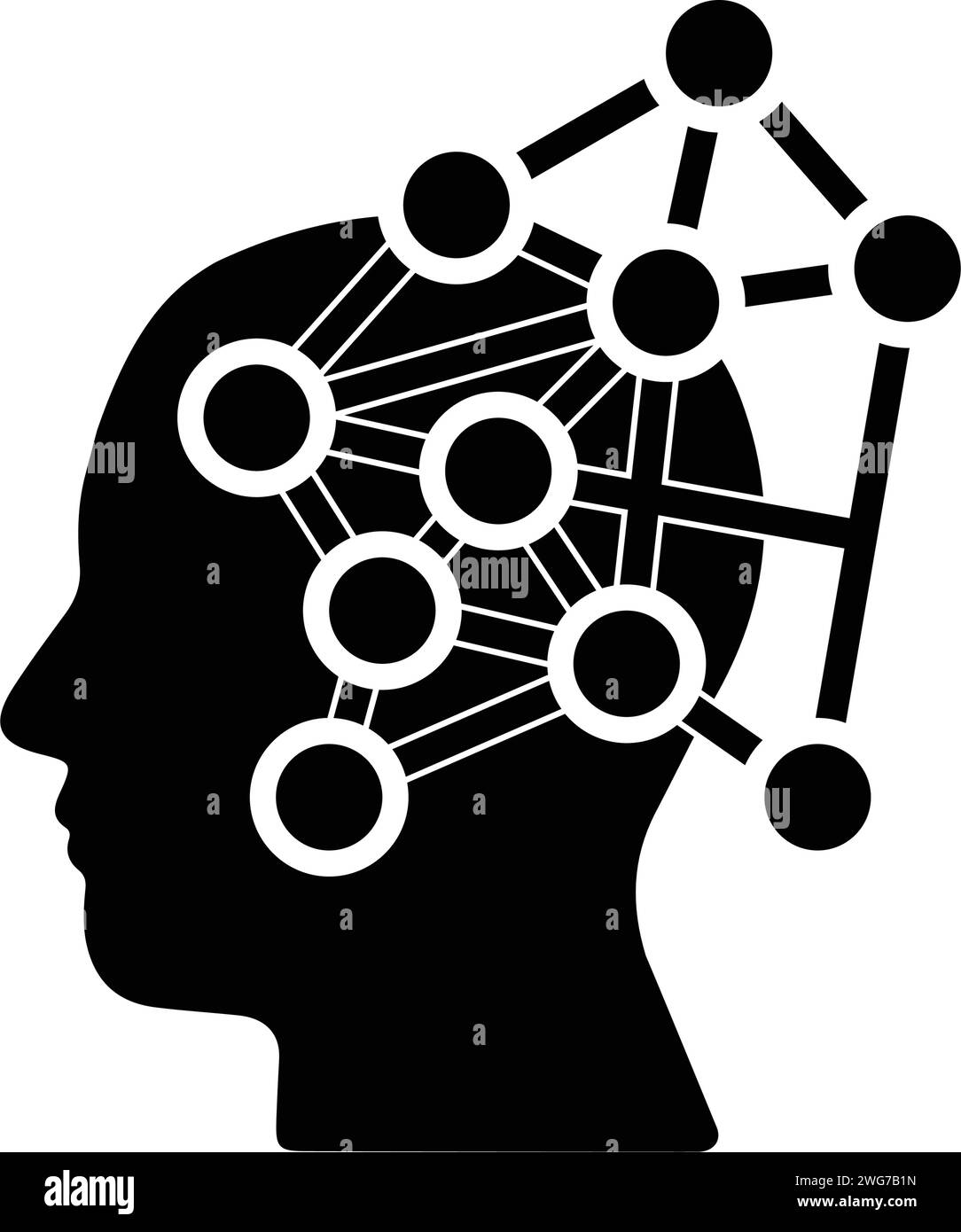 neuron connections icon with a head - Perfect use for designing and ...
