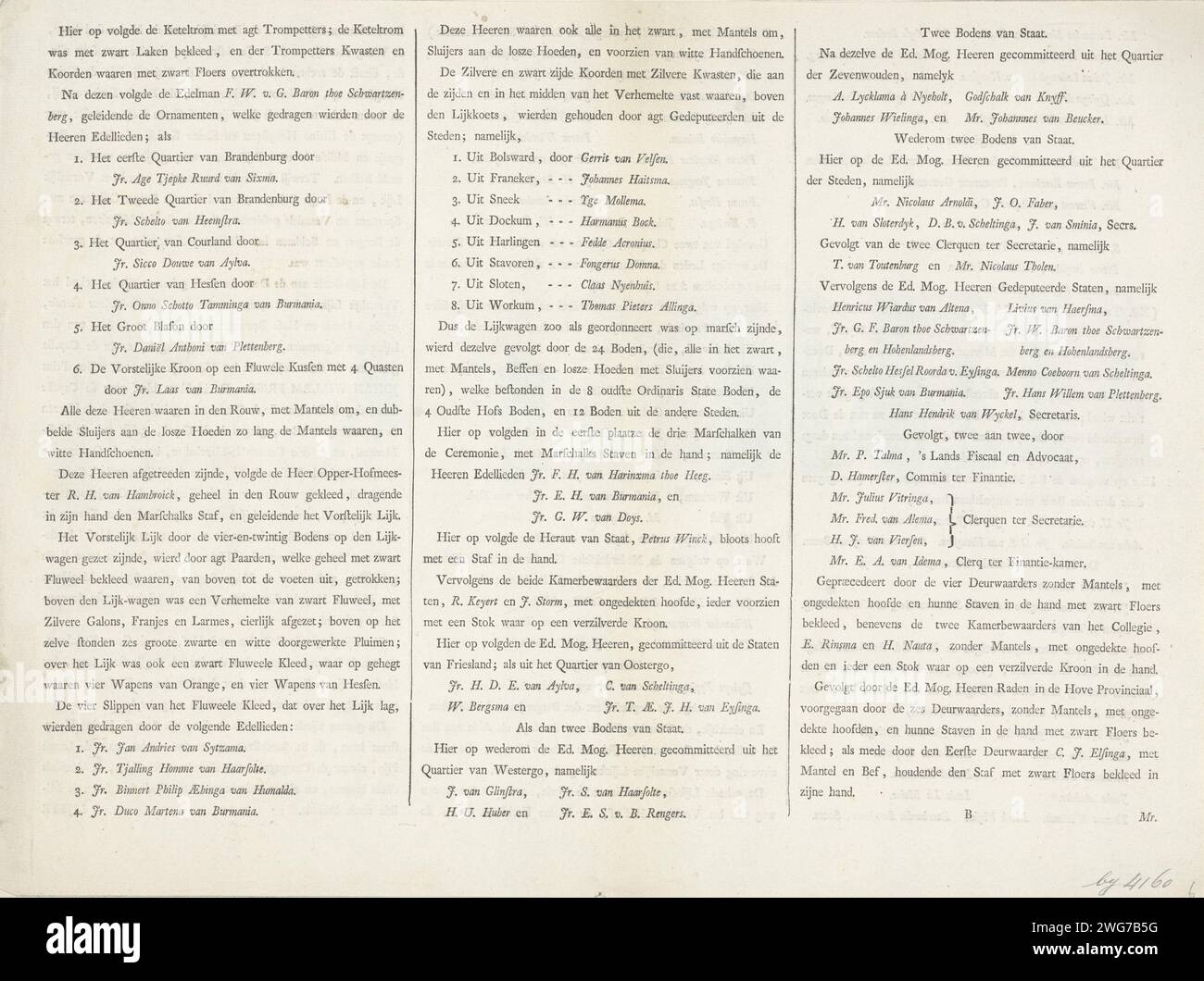 Description of the funeral of Princess Maria Louise, 1765, 1765 text ...