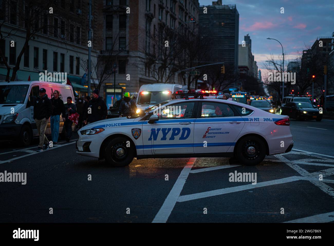 New York City, USA. 02nd Feb, 2024. Pro Palestinian supporters held a ...