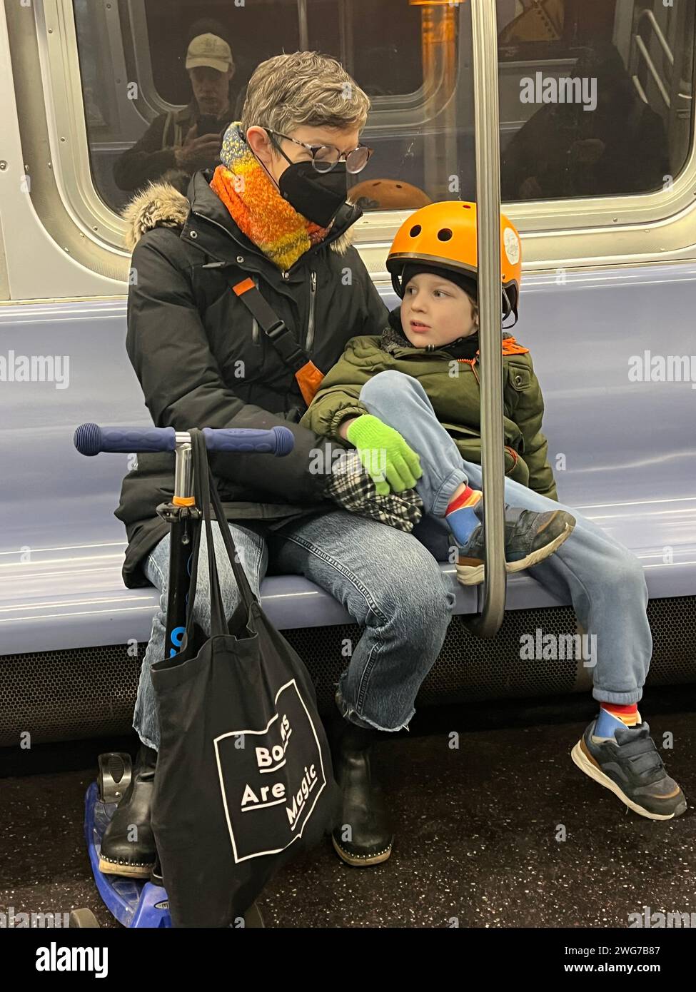 Boy riding in train hi-res stock photography and images - Alamy