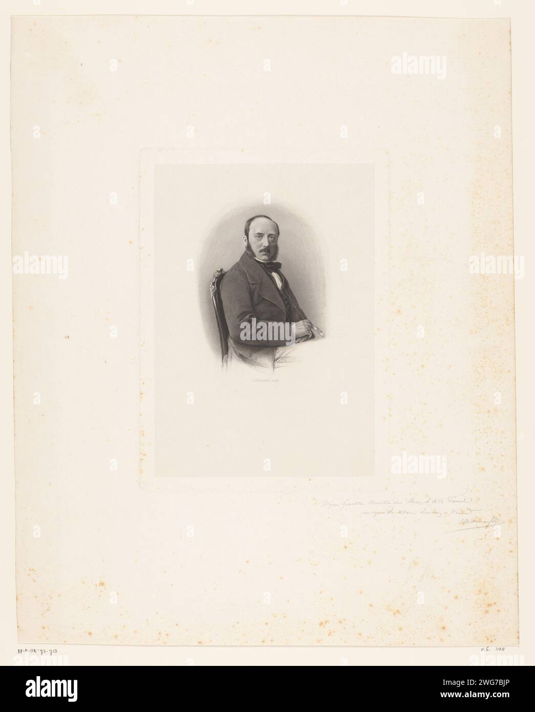 Portrait of Gerrit de Clercq, Johann Heinrich Maria Hubert Rennefeld ...