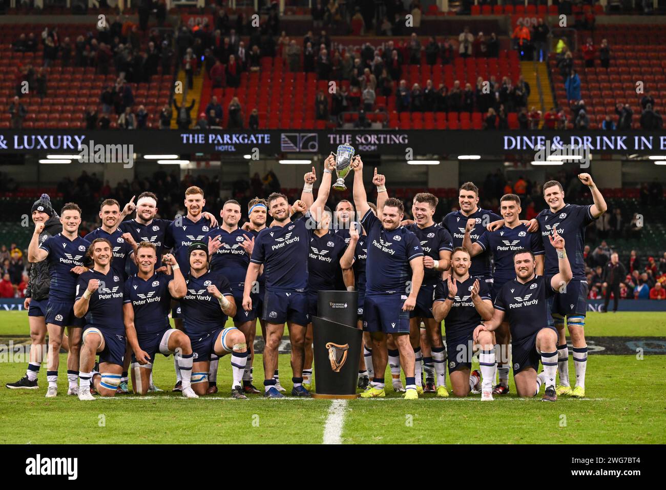 Scotland lift the Doddie Weir Cup after beating Wales in the 2024 ...