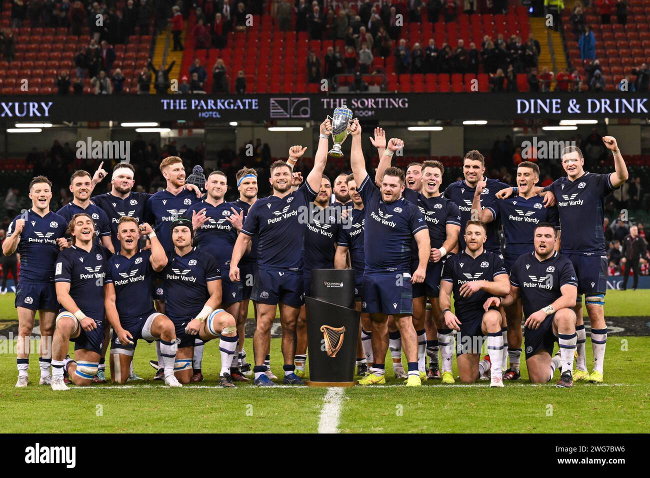 Scotland lift the Doddie Weir Cup after beating Wales in the 2024 ...
