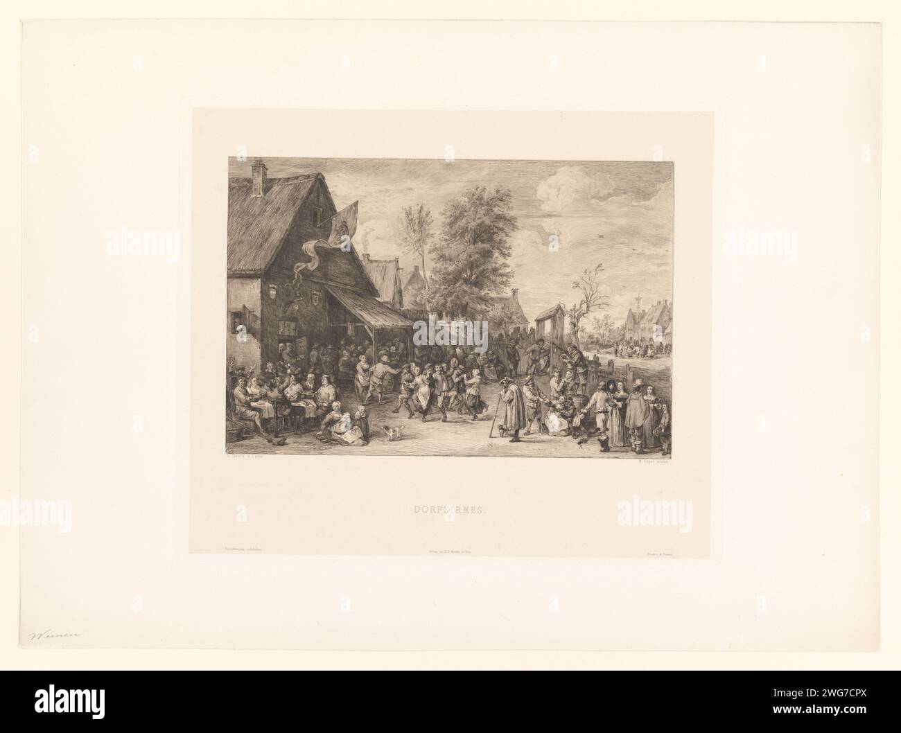 Village Screenis, William Unger, After David Teniers (II), 1861 - 1889 ...