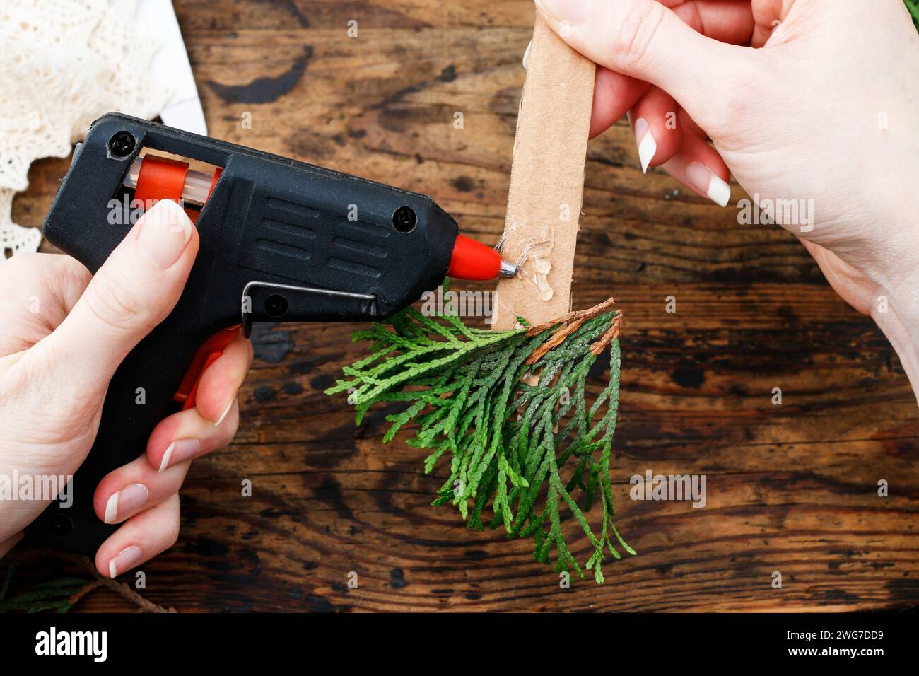 Florist at work: How to make decorative christmas jar for candles with ...