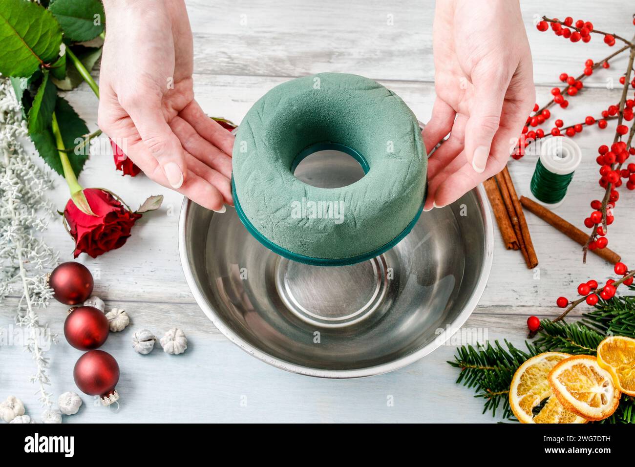 Florist at work: How to make christmas table centerpiece with fir ...