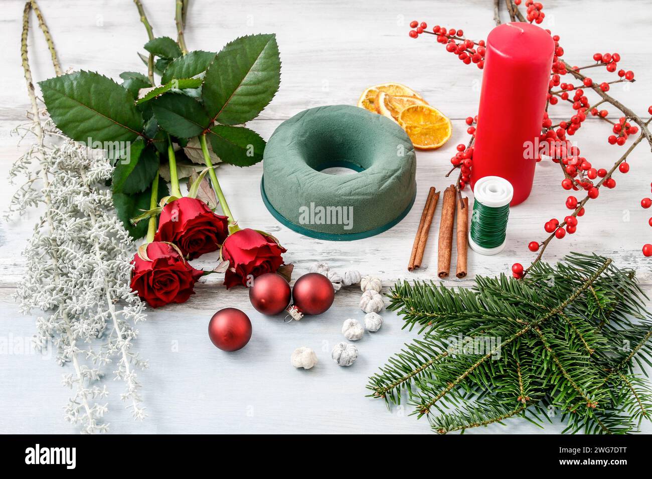 Florist at work: How to make christmas table centerpiece with fir ...