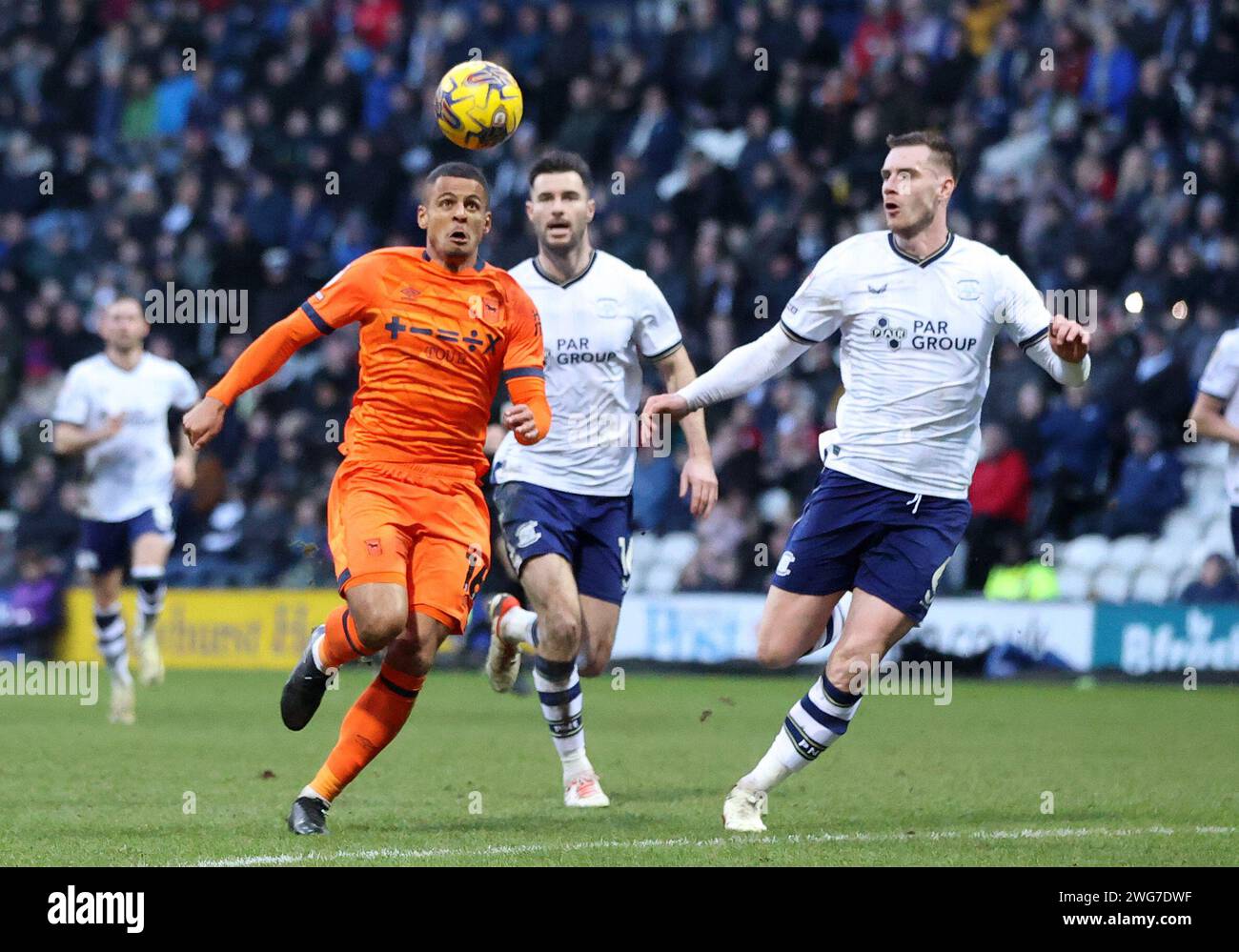 Deepdale, Preston, UK. 3rd Feb, 2024. EFL Championship Football ...
