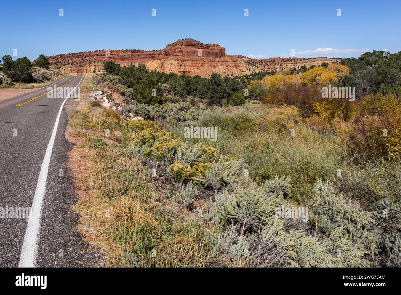 United States. Utah. Wayne County. Along the Scenic Byway 12 between ...