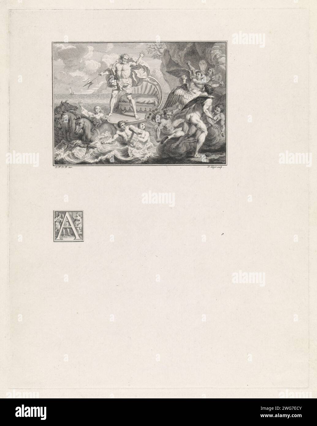 Neptunus forces the Winden to calm down, Pieter Tanjé, After Louis ...