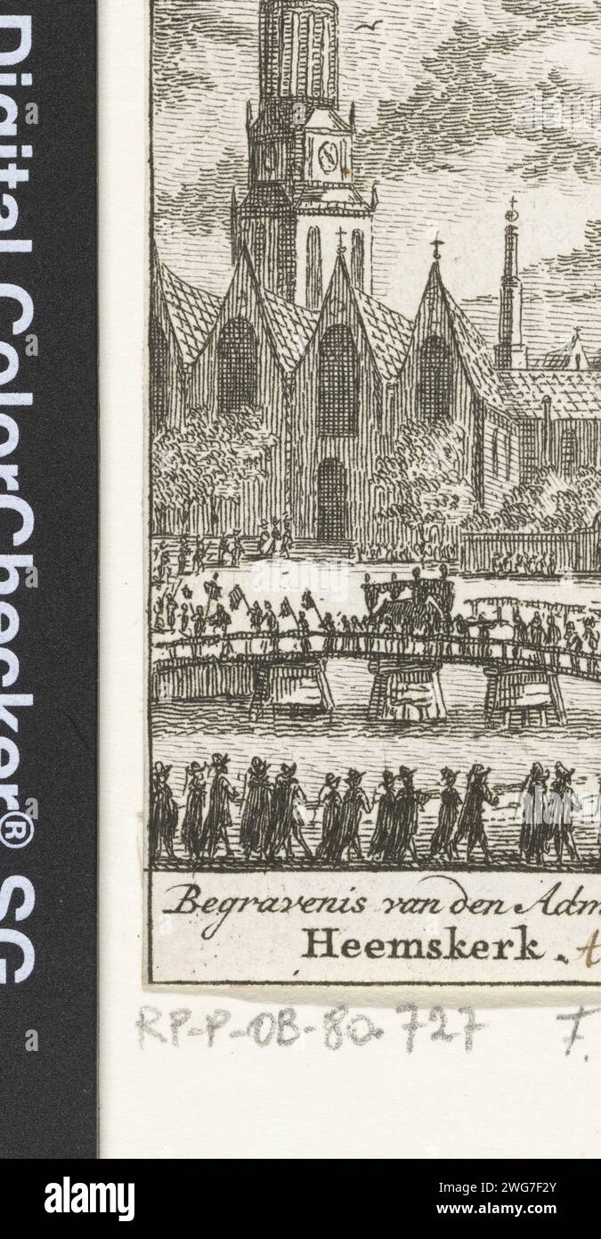 Funeral of Jacob van Heemskerck in the Oude Kerk in Amsterdam, 1607 ...