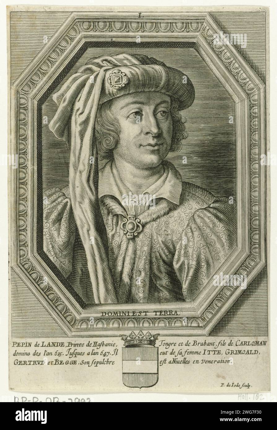 Portrait of Pepijn van Landen, Pieter de Jode (II), After 1661 - 1663 ...