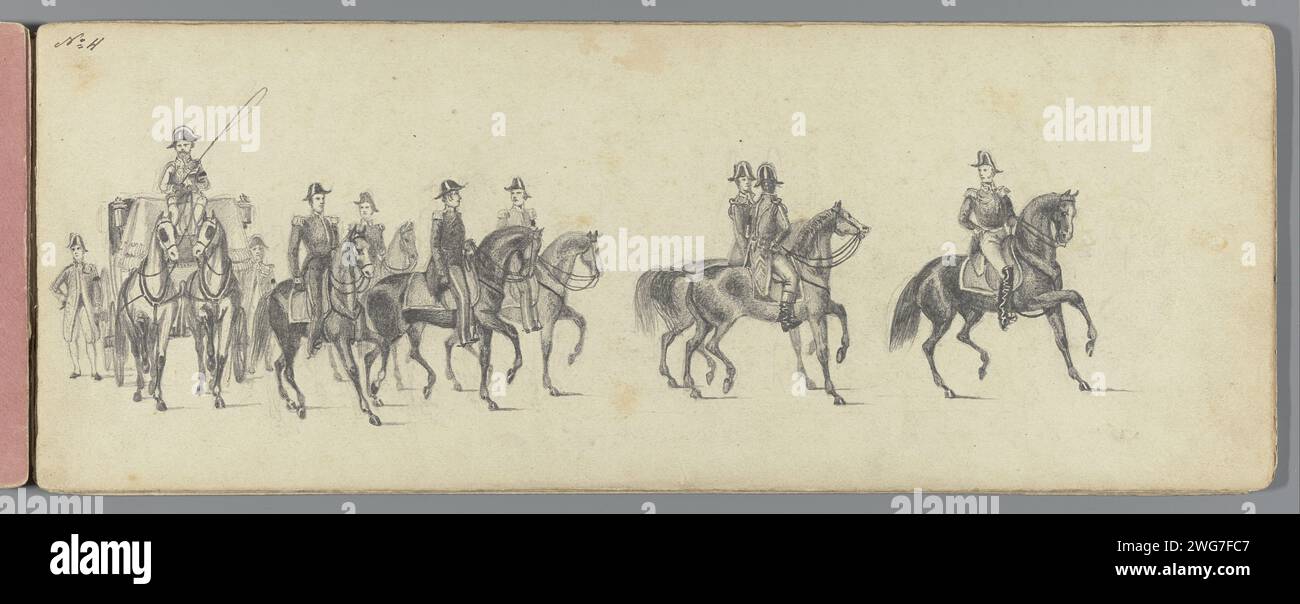 Funeral procession of Anna Paulowna (page 4), 1865, 1865 drawing ...