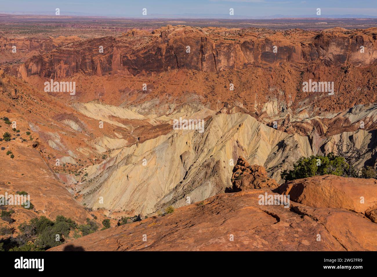 United States. Utah. Canyonlands National Park. Upheaval Dome. Upheaval ...
