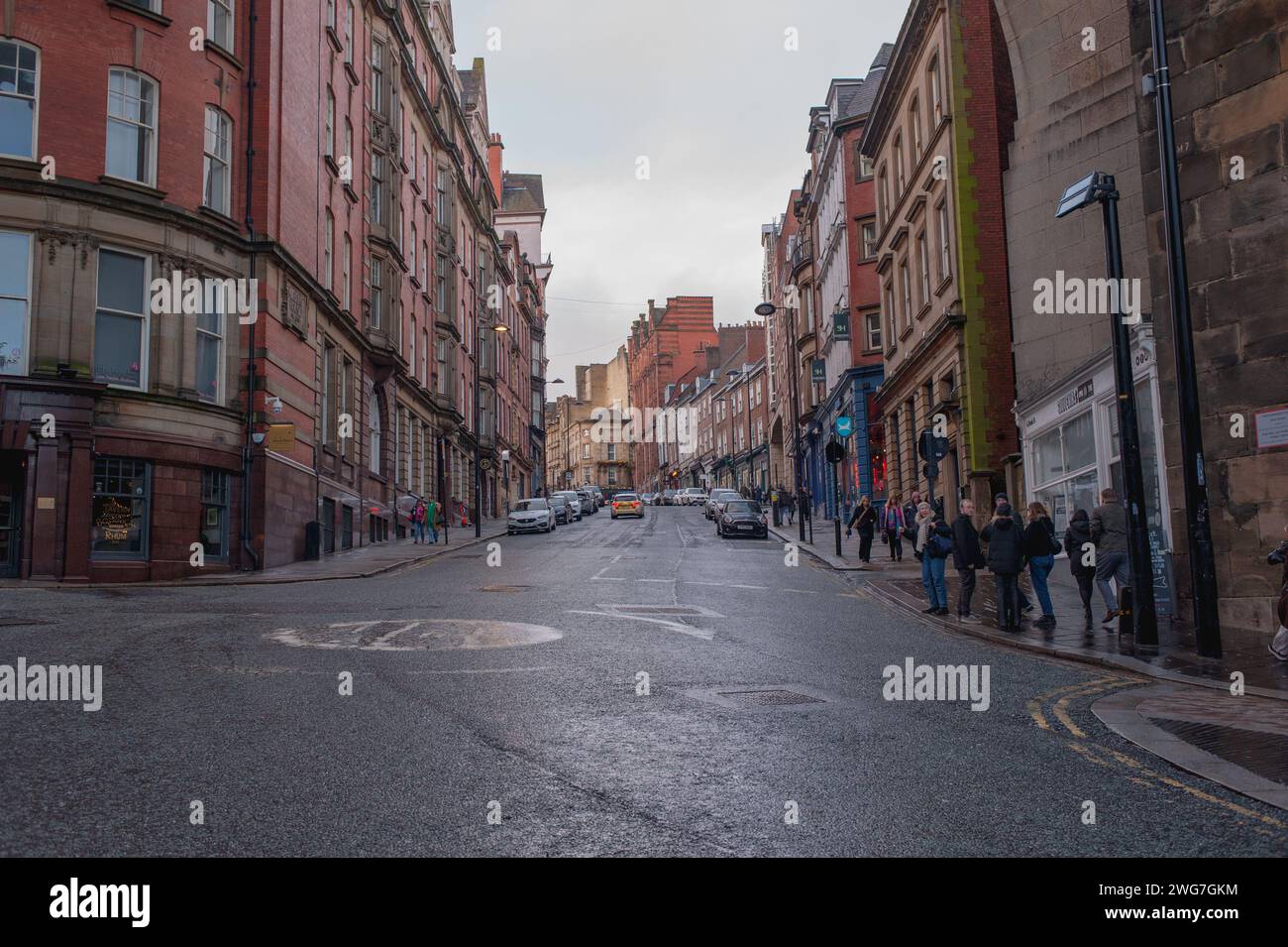 View of Dean Street in Newcastle Stock Photo - Alamy