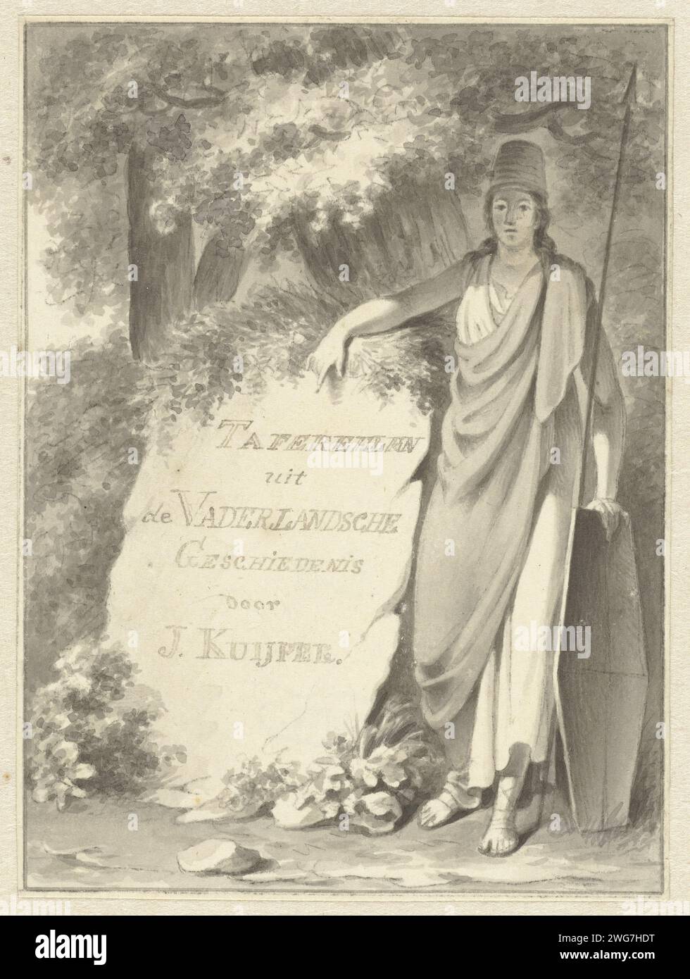 Design for a title page entitled 'Scenes from Patriotic History ...
