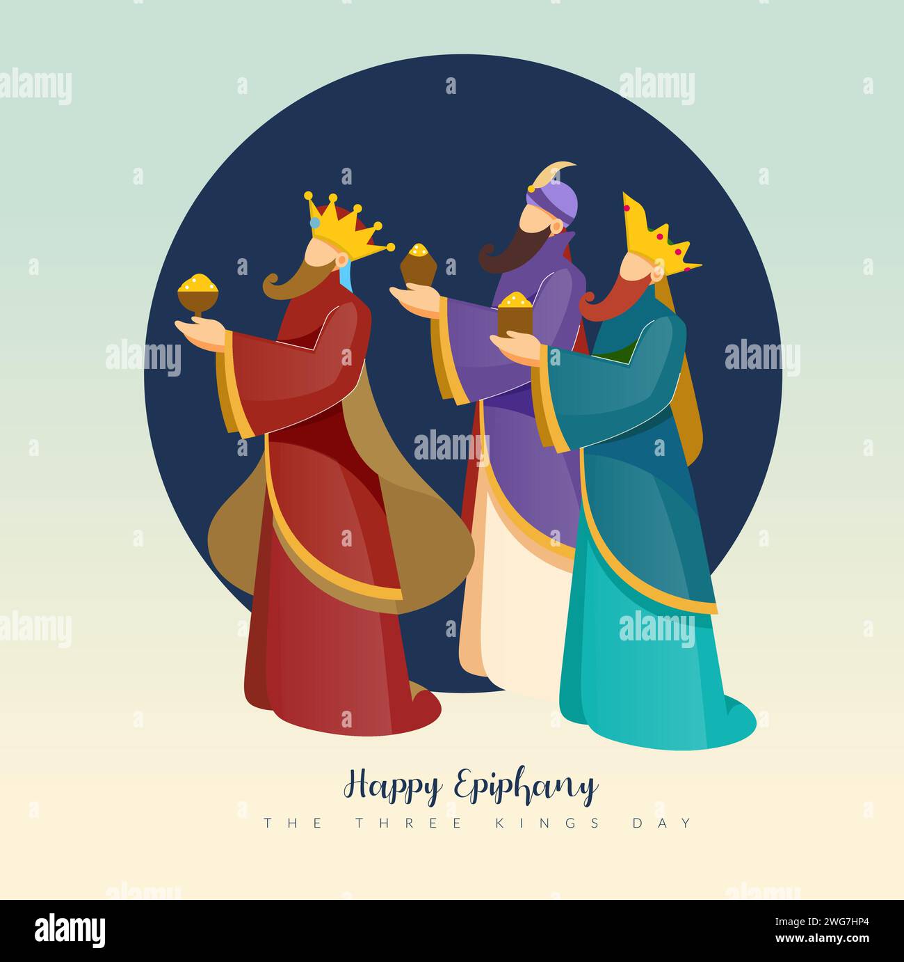 Three Kings Day - Epiphany - Stock Illustration as EPS 10 File Stock ...