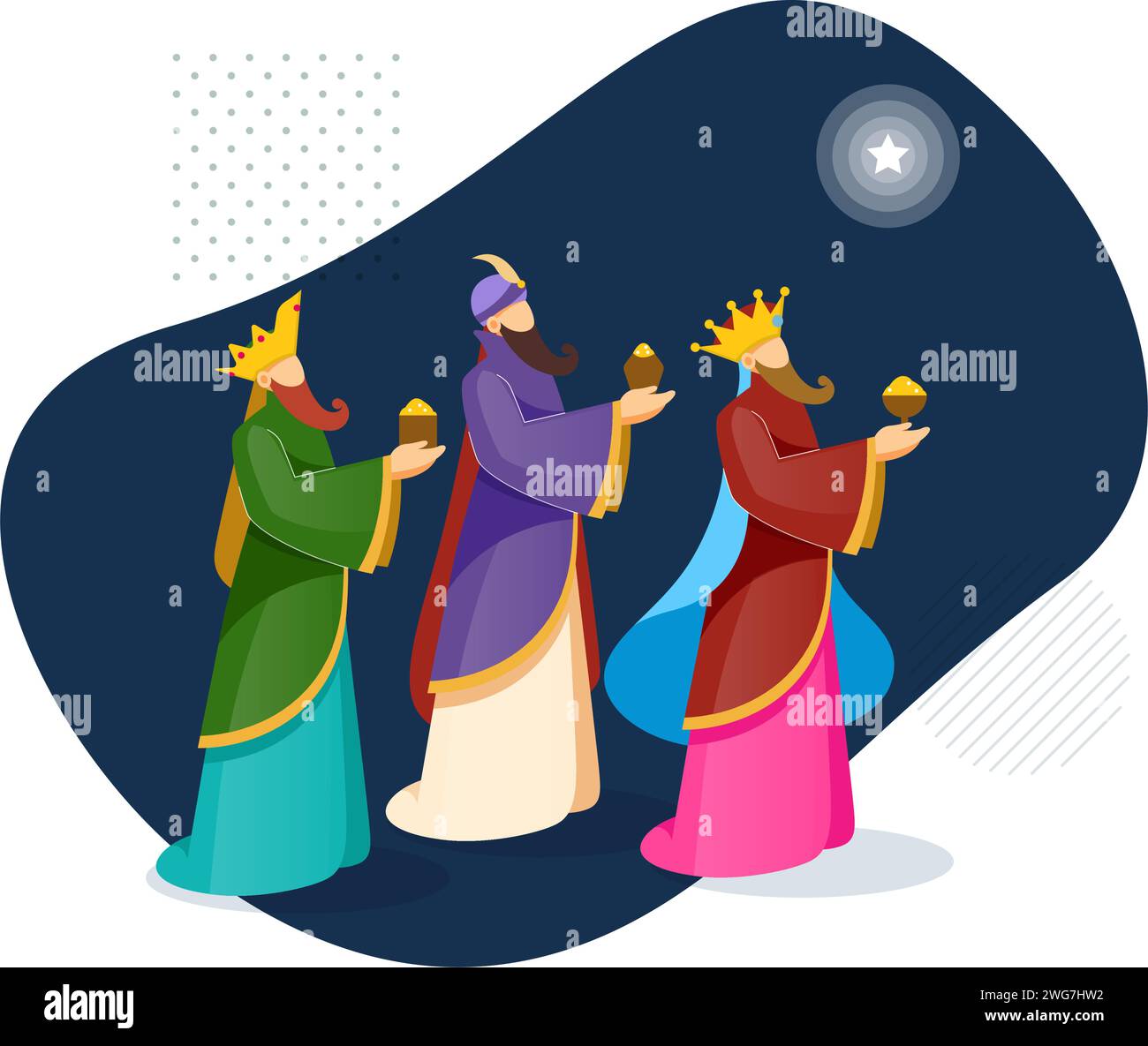 Three Kings Day - Epiphany - Stock Illustration as EPS 10 File Stock ...