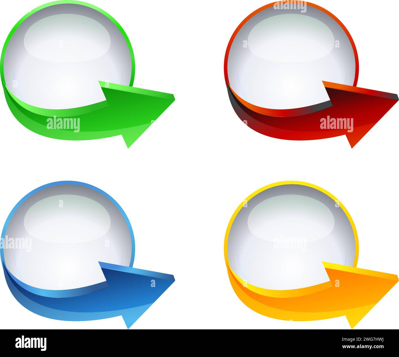 Circle four arrows geometric Stock Vector Images - Alamy