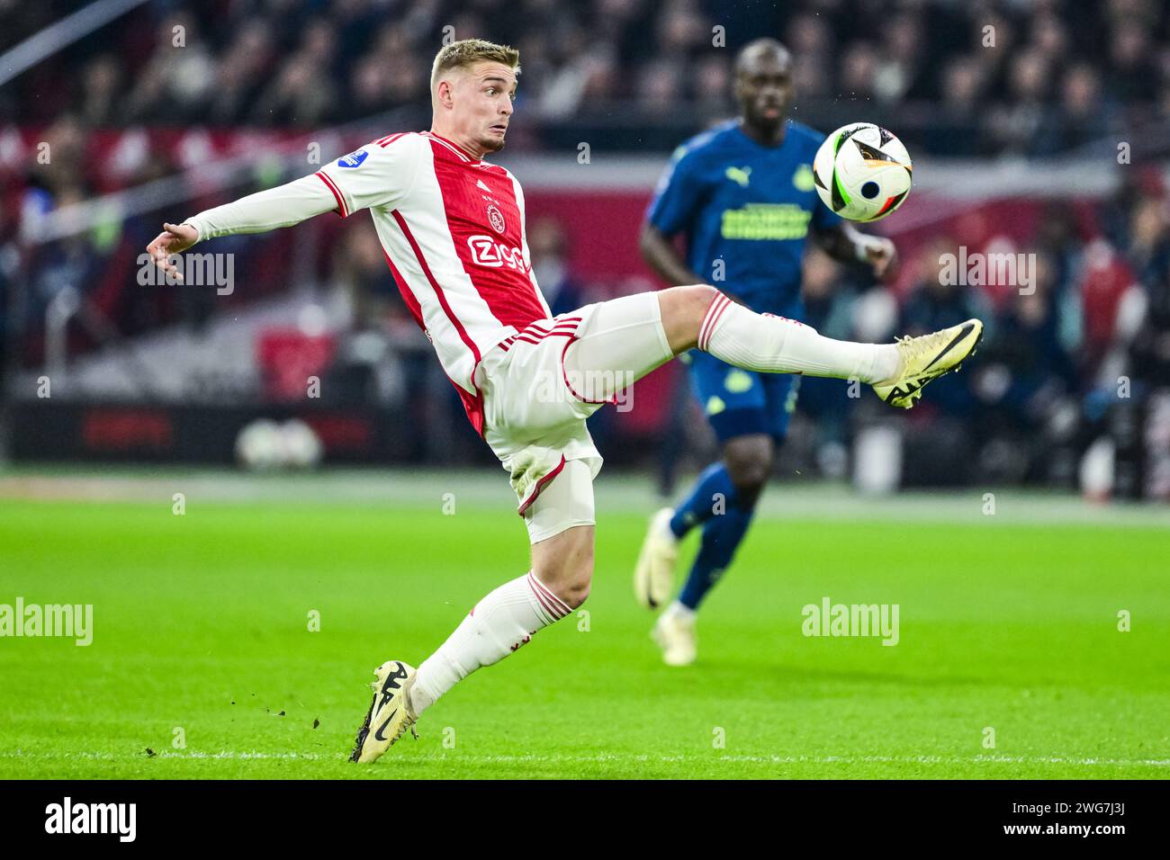 AMSTERDAM - Kenneth Taylor of Ajax during the Dutch Eredivisie match ...