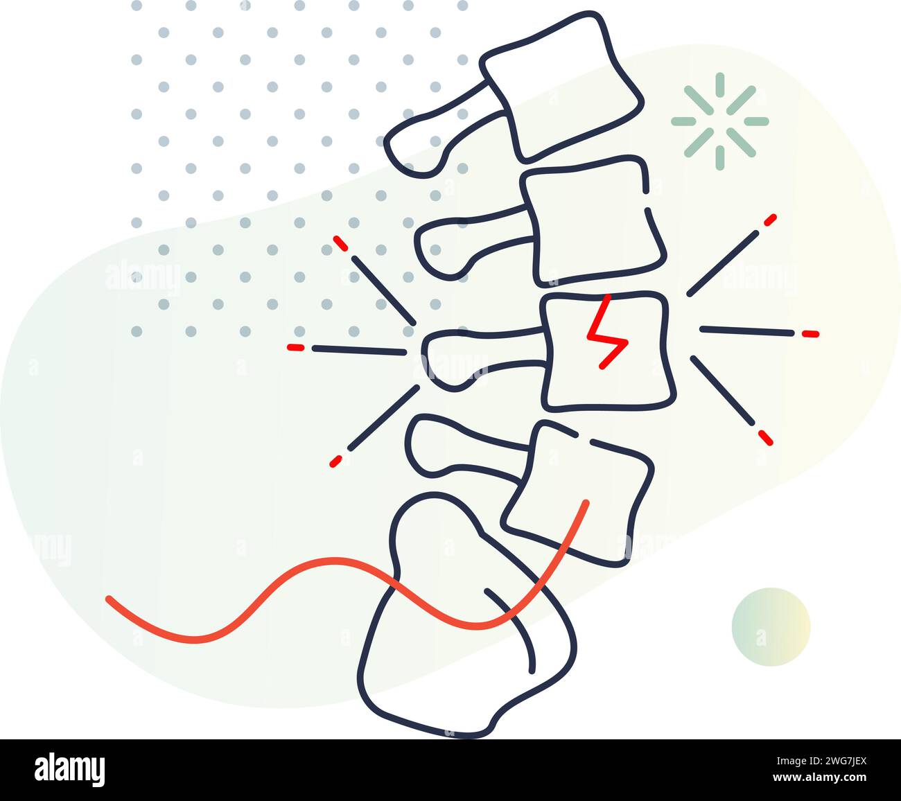 Backache - Spinal Injury - Stock Icon as EPS 10 File Stock Vector Image ...