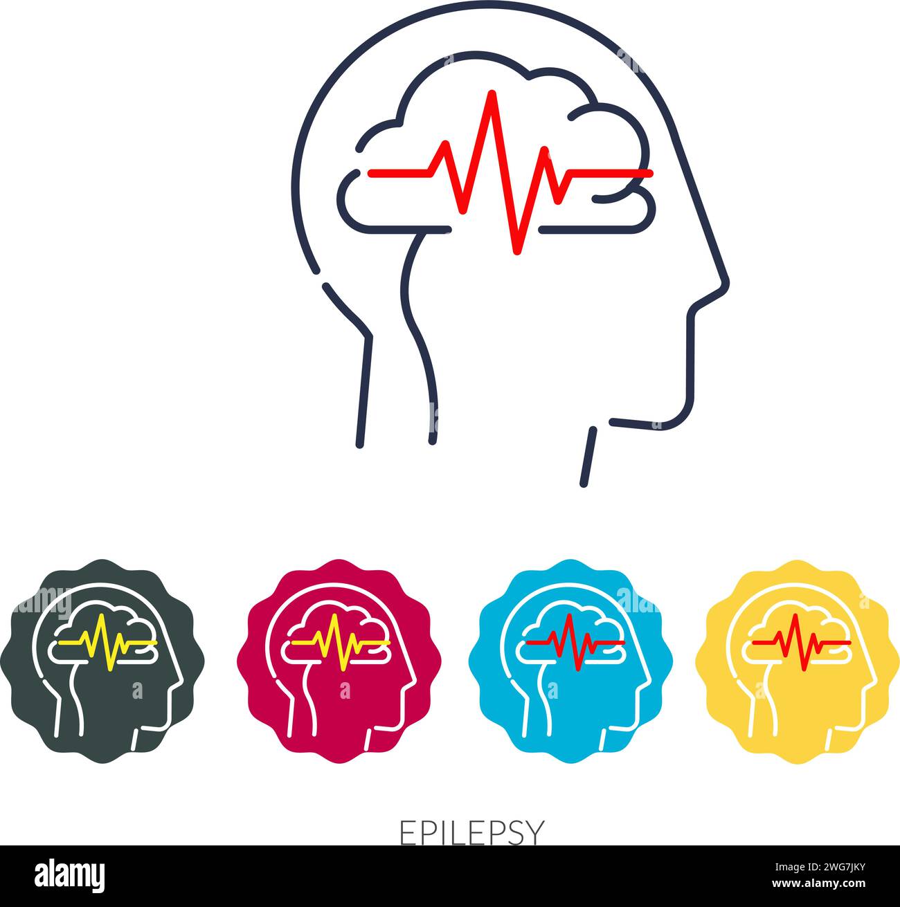 Neurological illustration Stock Vector Images - Alamy