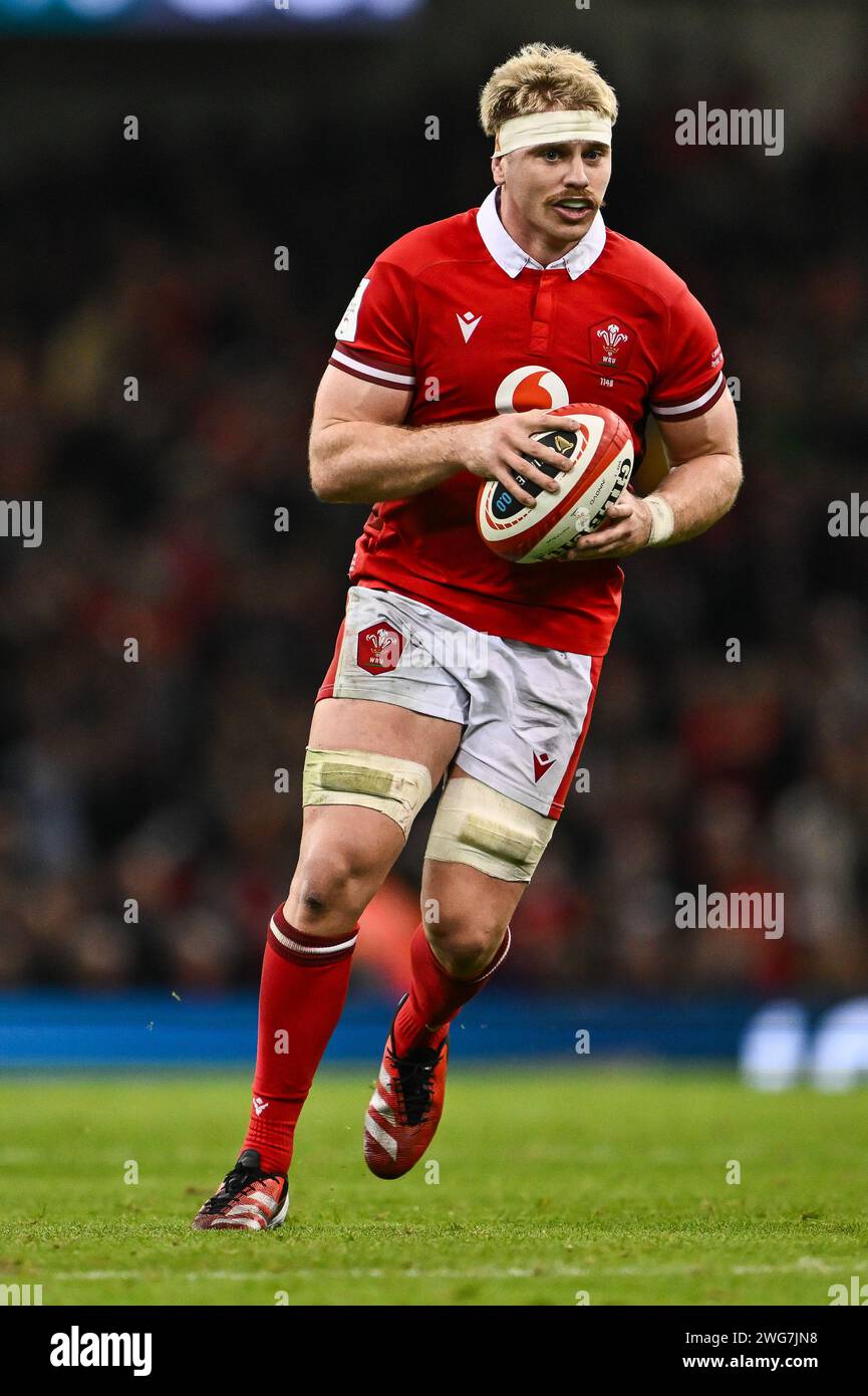 Aaron Wainwright of Wales makes a break during the 2024 Guinness 6 ...