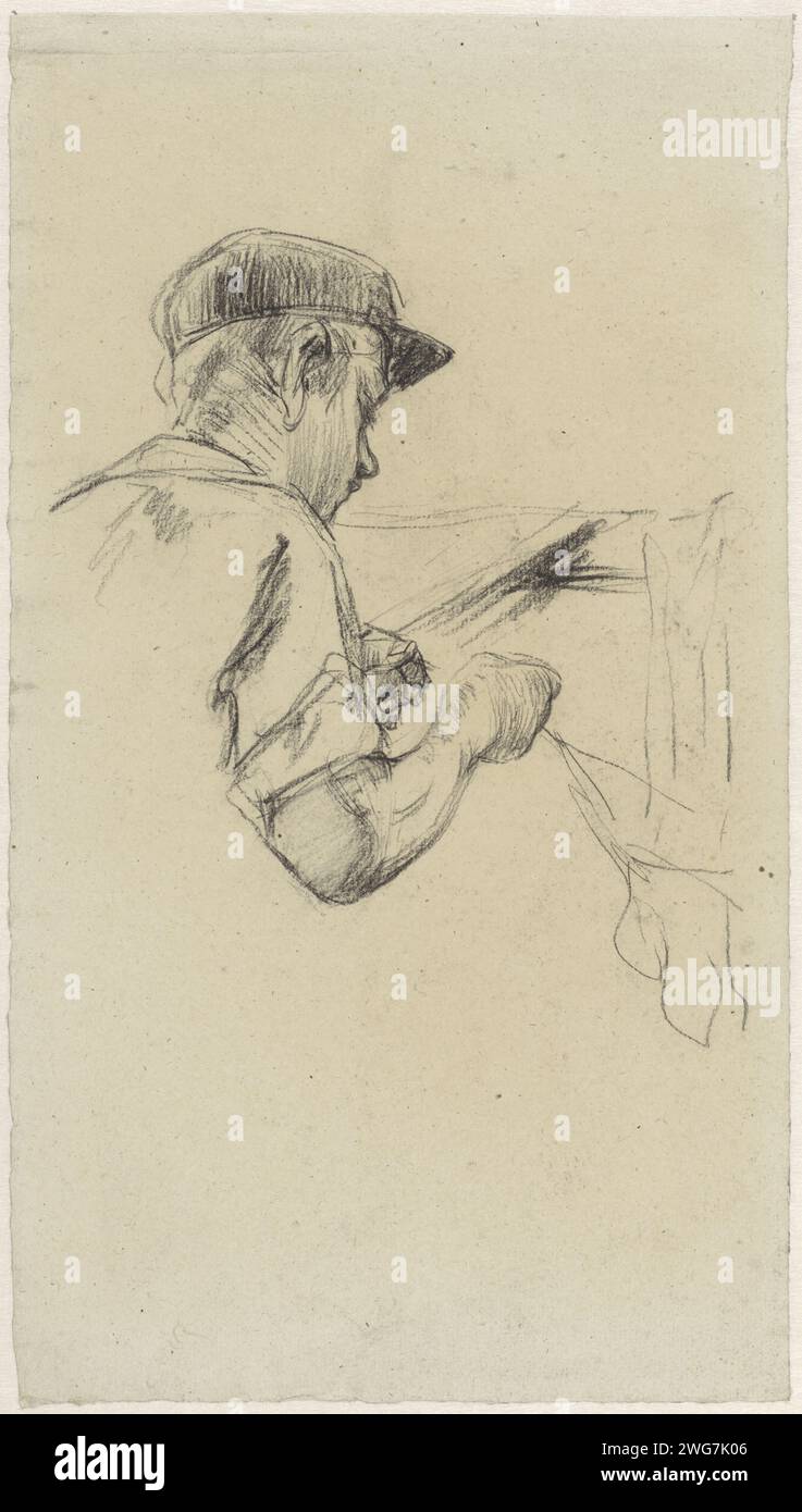 Factory boy at work, seen on the back, Anthon Gerhard Alexander van ...