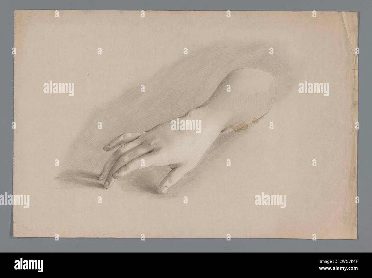 GIPS model of a hand, Alexander Cranendoncq, c. 1800 - c. 1900 drawing ...