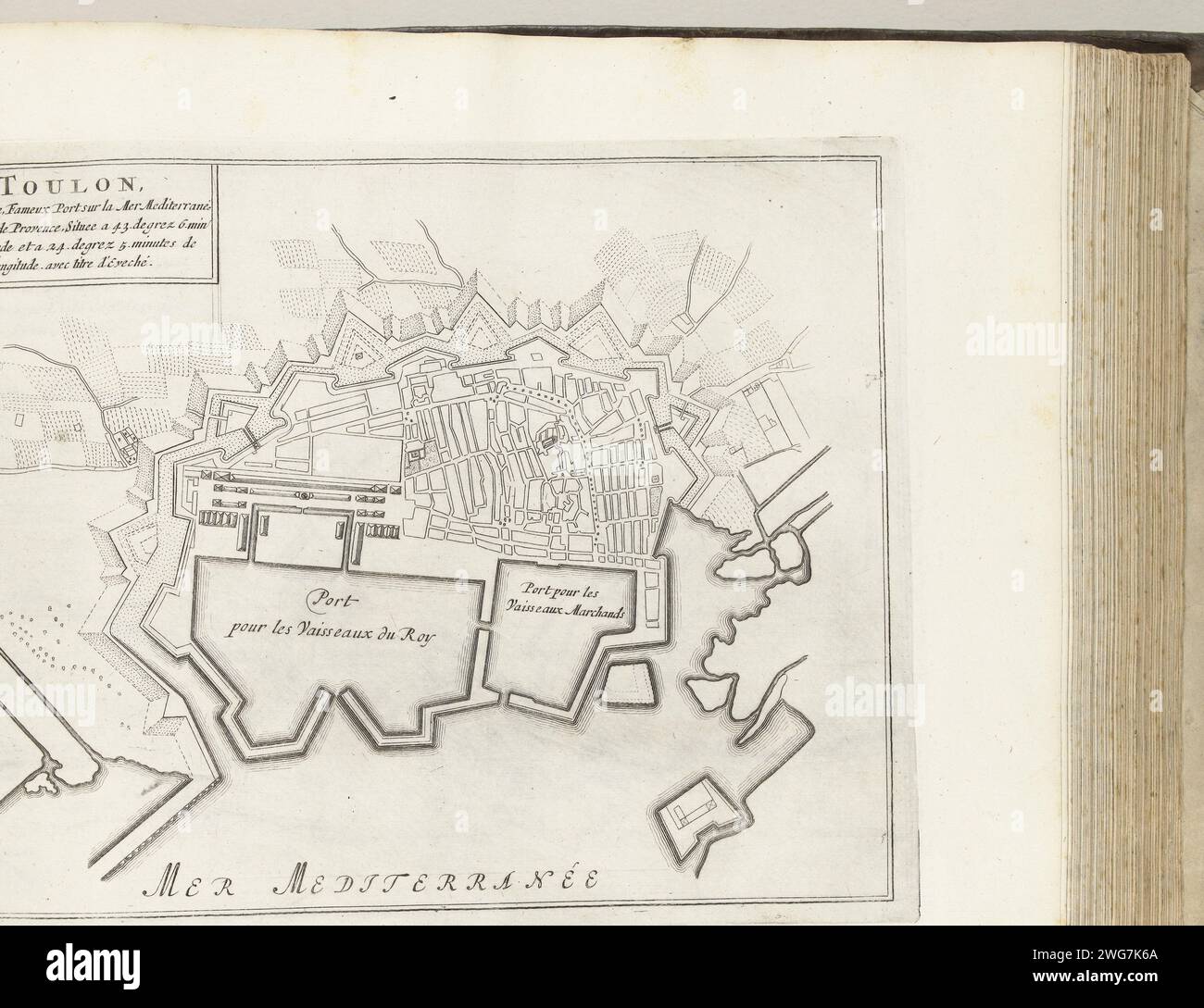 Map of Toulon, ca. 1693-1696, 1693 - 1696 print Map of the ...