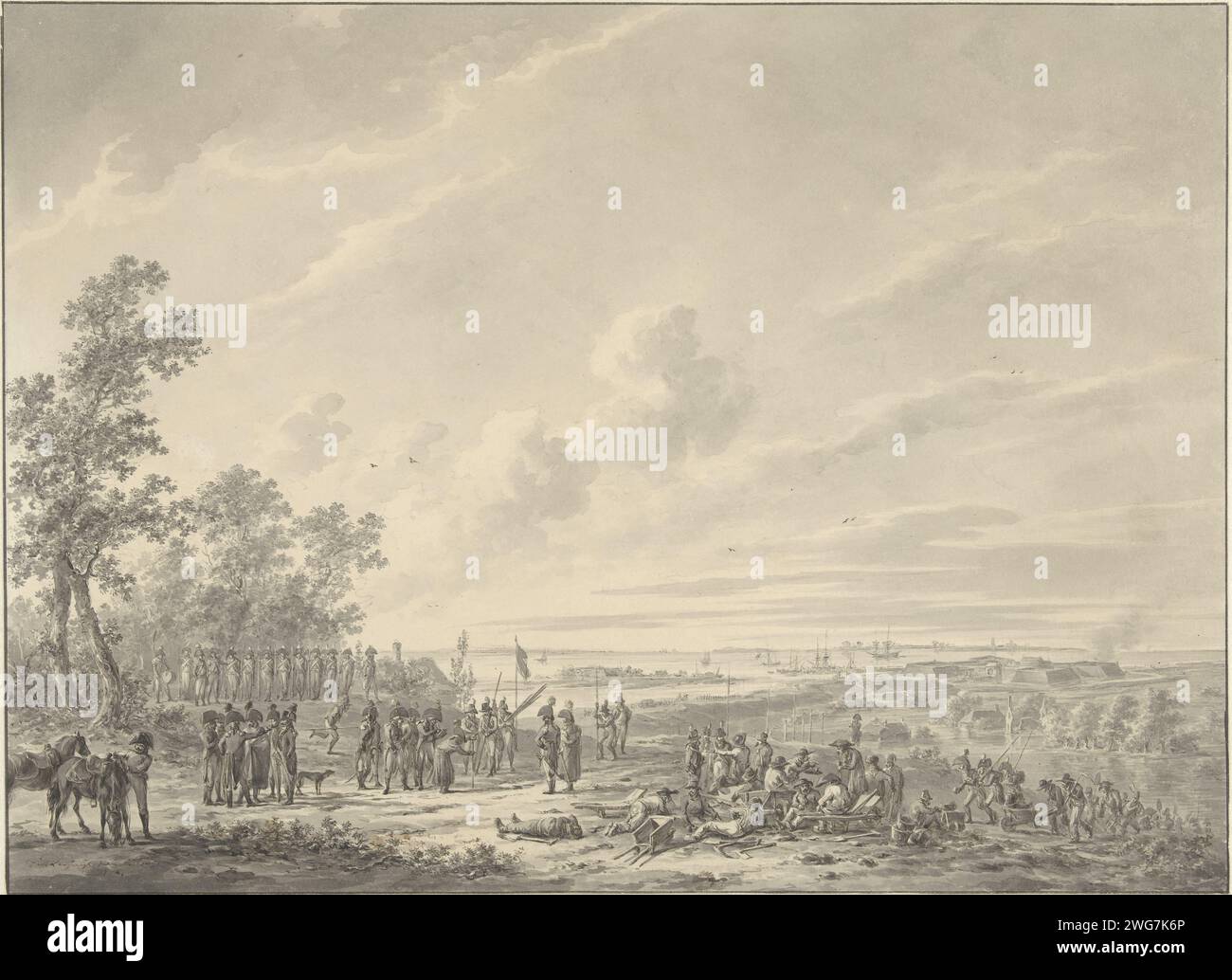 De Schelde reinforced by the French troops, Dirk Langendijk, 1804 ...