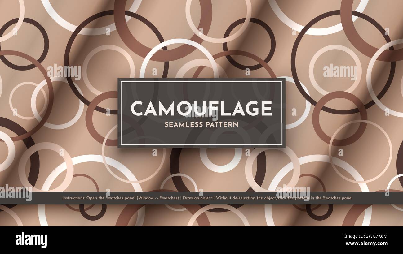 Set 5 Seamless Camouflage Patterns. War Illustration. Traditional ...