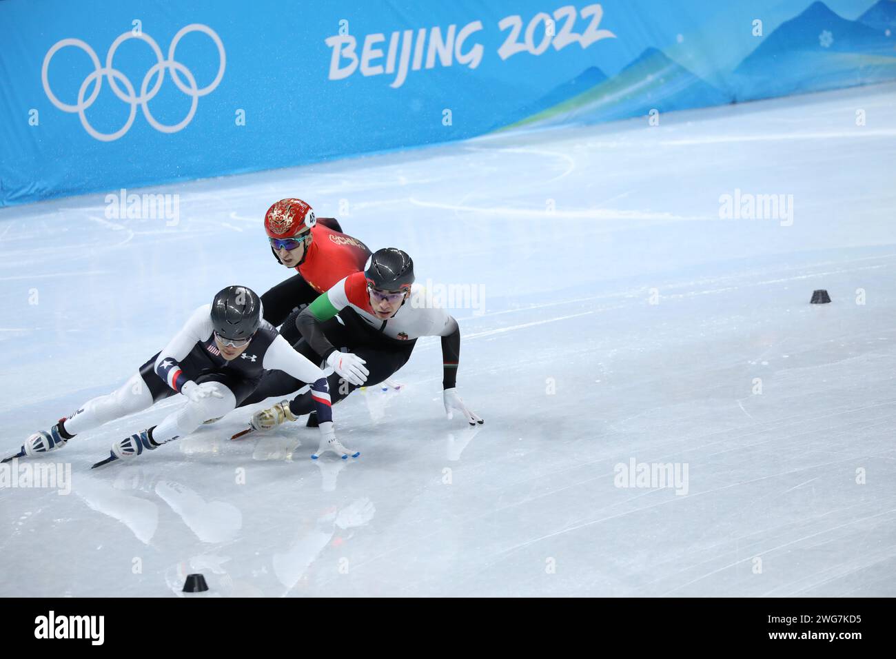 FEB 5, 2022 - Beijing, China: Andrew HEO #19 of Team United States ...