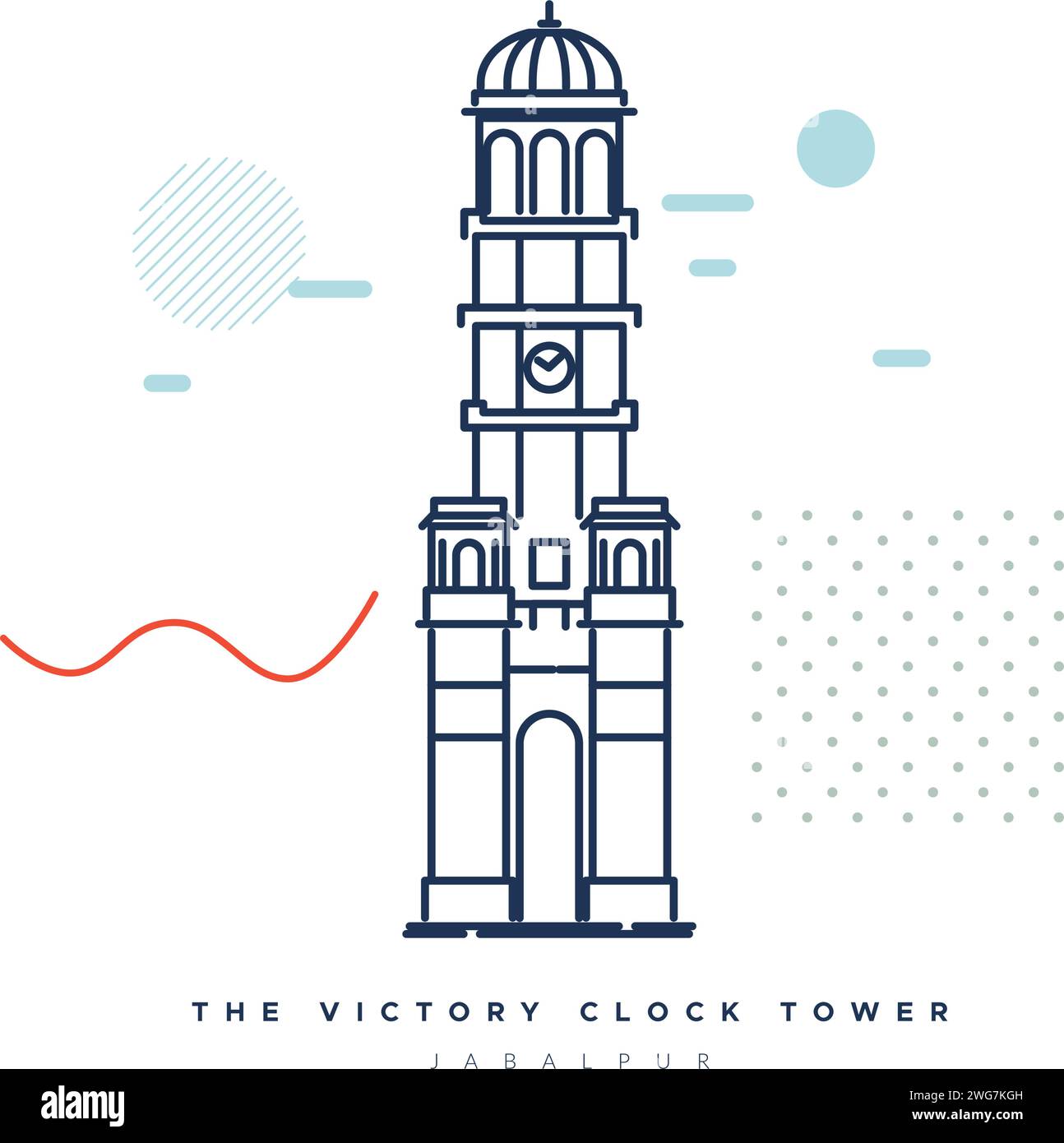 Sculpture clock tower Cut Out Stock Images & Pictures - Alamy