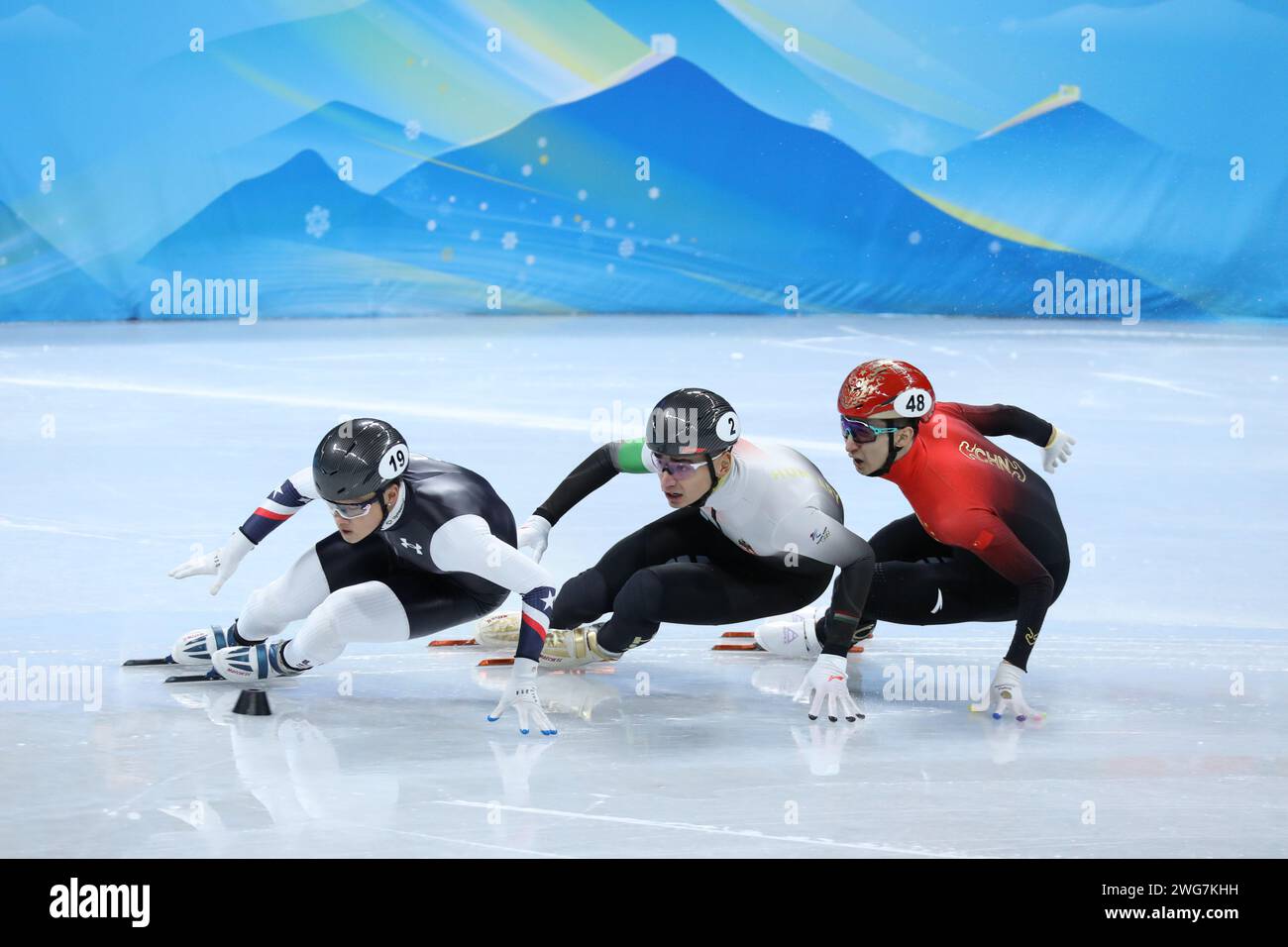 FEB 5, 2022 - Beijing, China: Andrew HEO #19 of Team United States ...