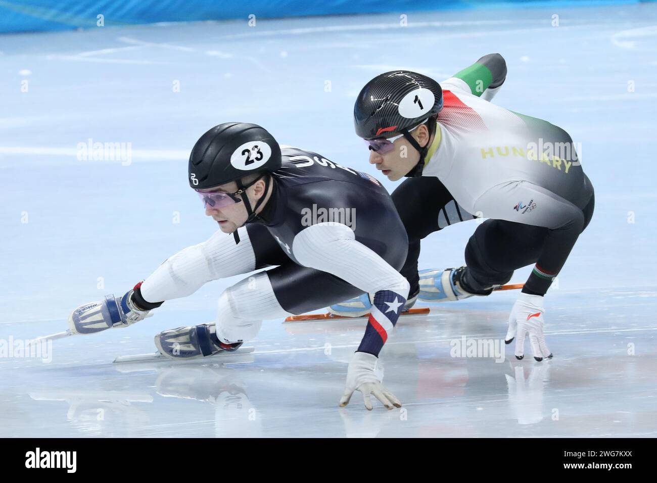 FEB 5, 2022 - Beijing, China: Semifinal of the Mixed Team Relay of the ...