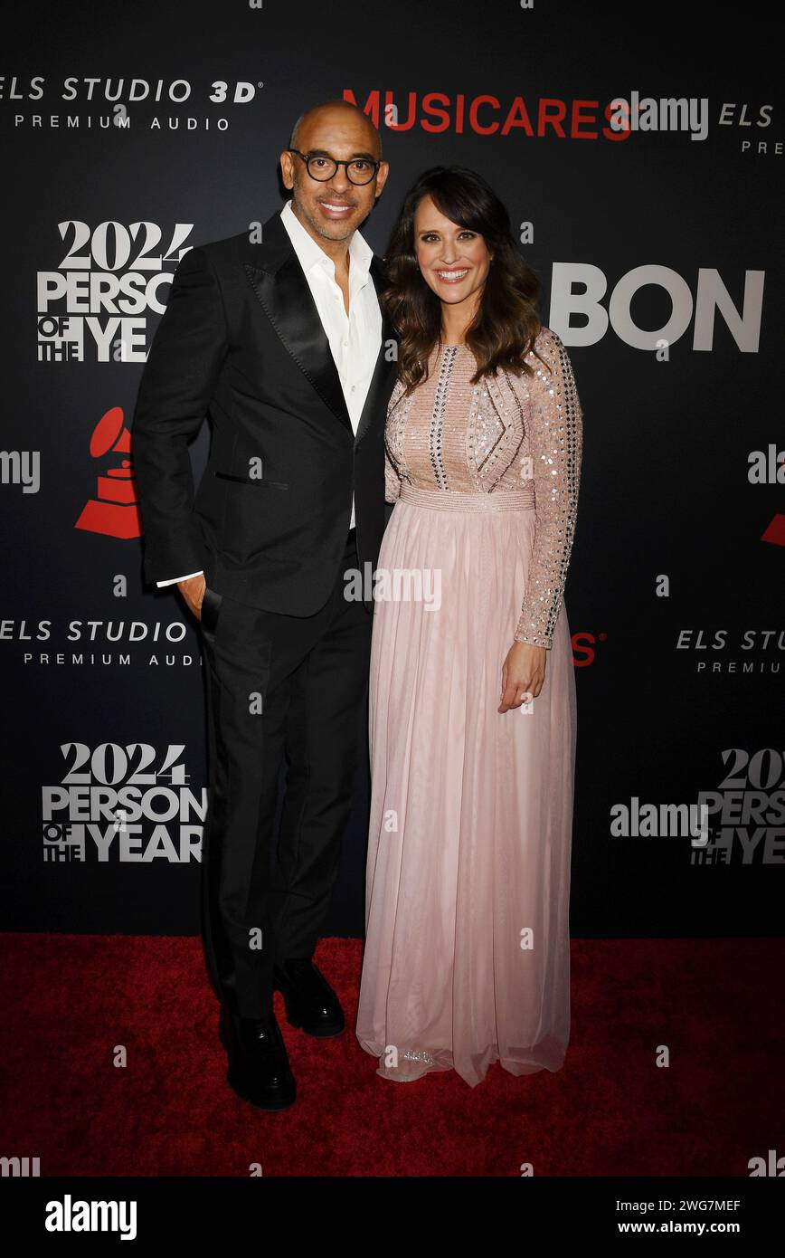 LOS ANGELES, CALIFORNIA - FEBRUARY 02: (L-R) Harvey Mason Jr., CEO, the ...
