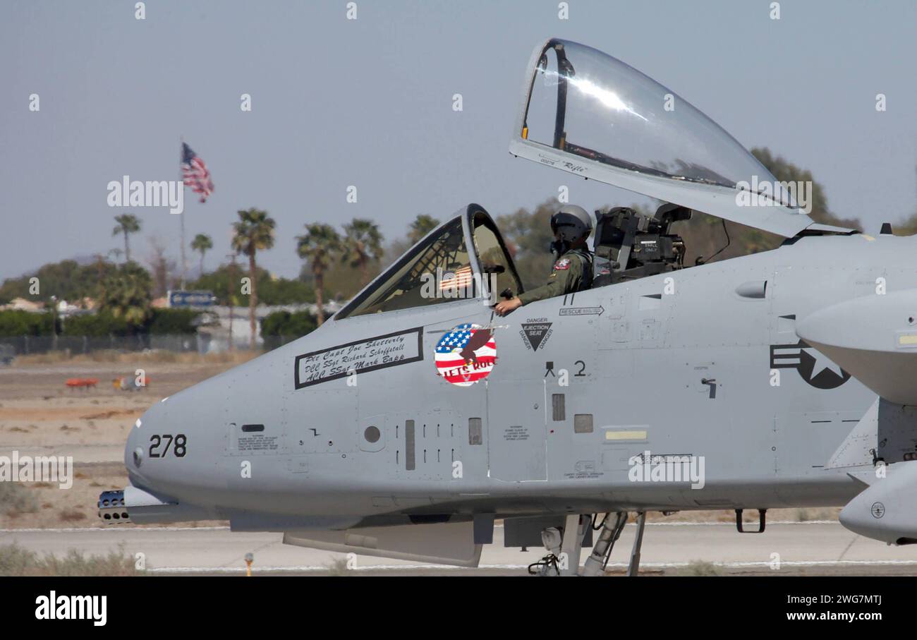 Ein Erdkampfflugzeug der US-amerikanischen Luftwaffe USAF vom Typ ...