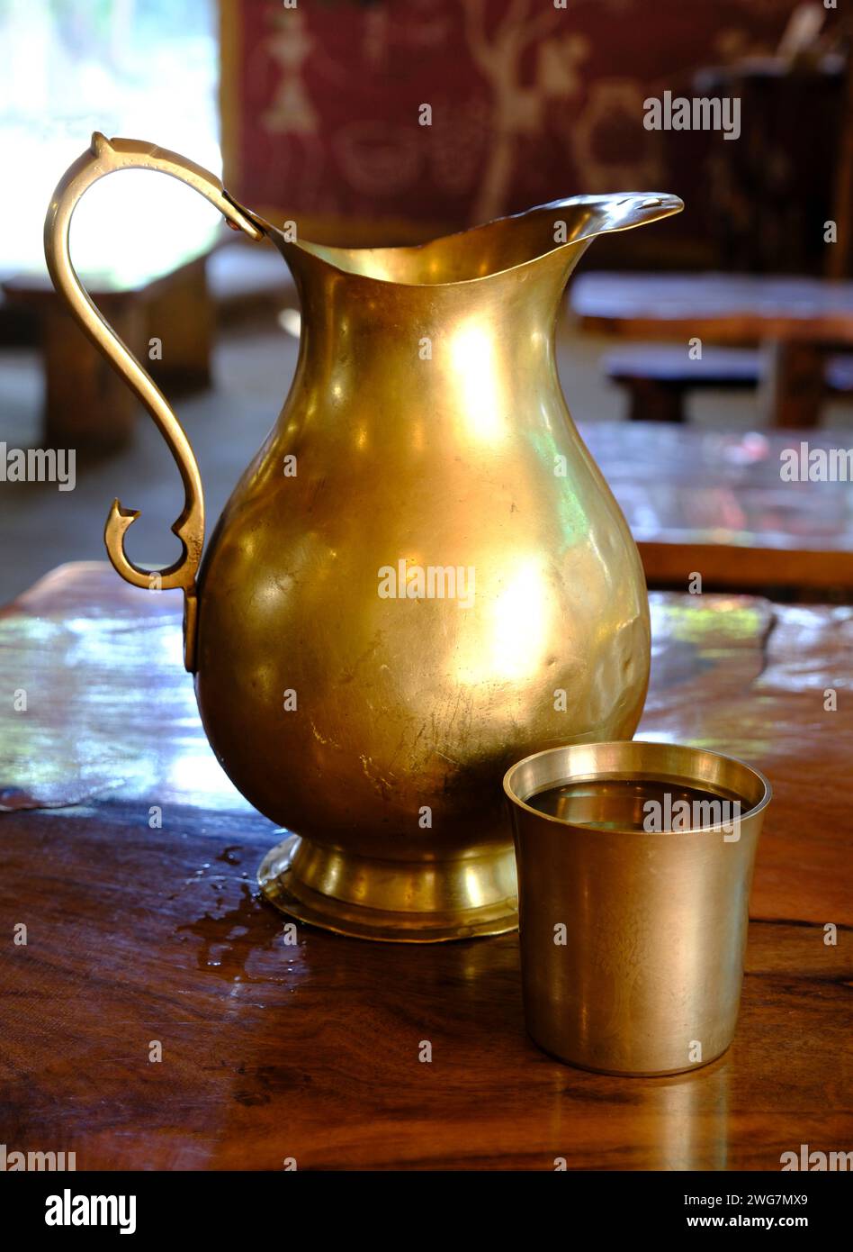 Brass utensils hi-res stock photography and images - Alamy