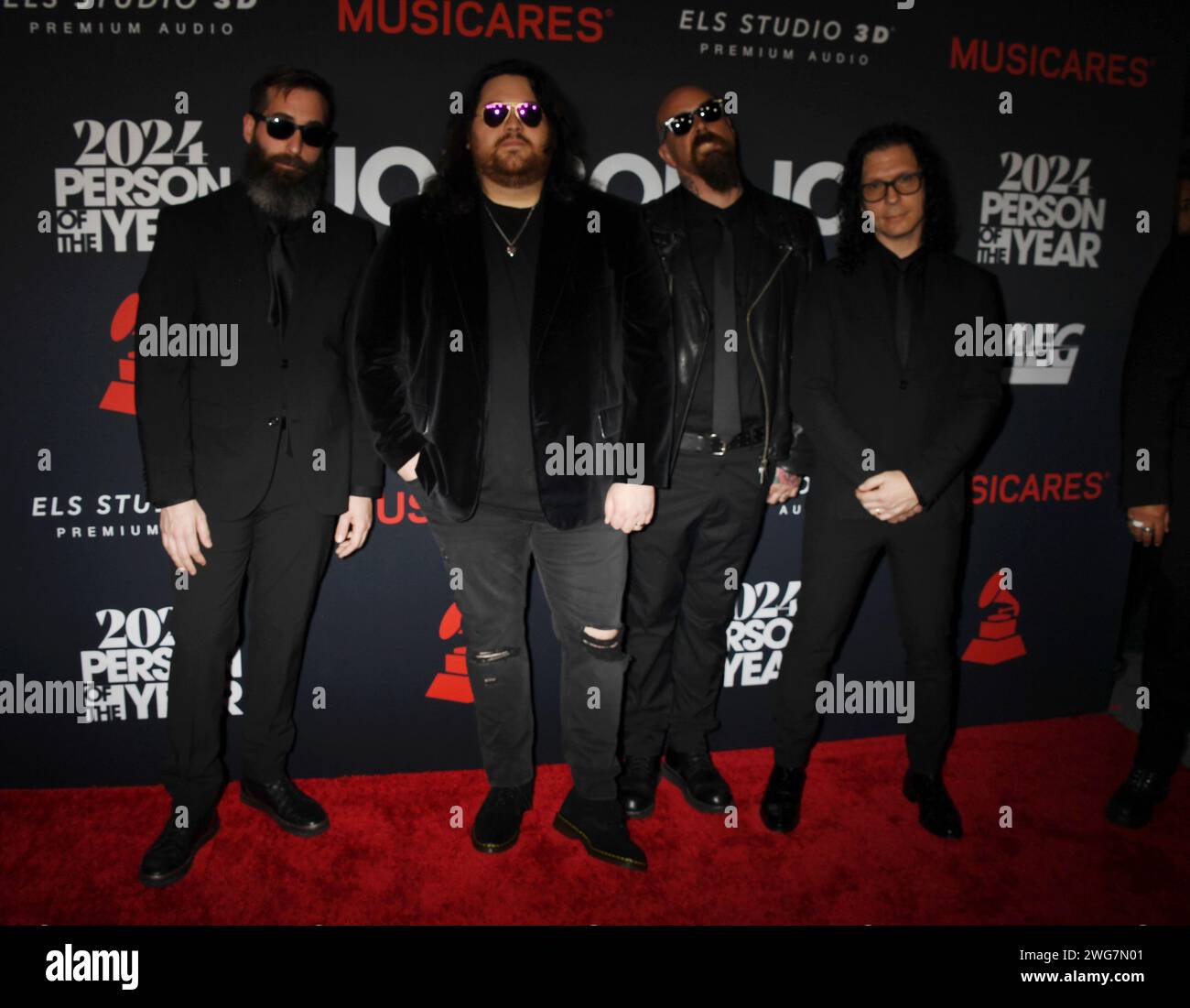 LOS ANGELES, CALIFORNIA - FEBRUARY 02: Jon Jourdan, Wolfgang Van Halen ...