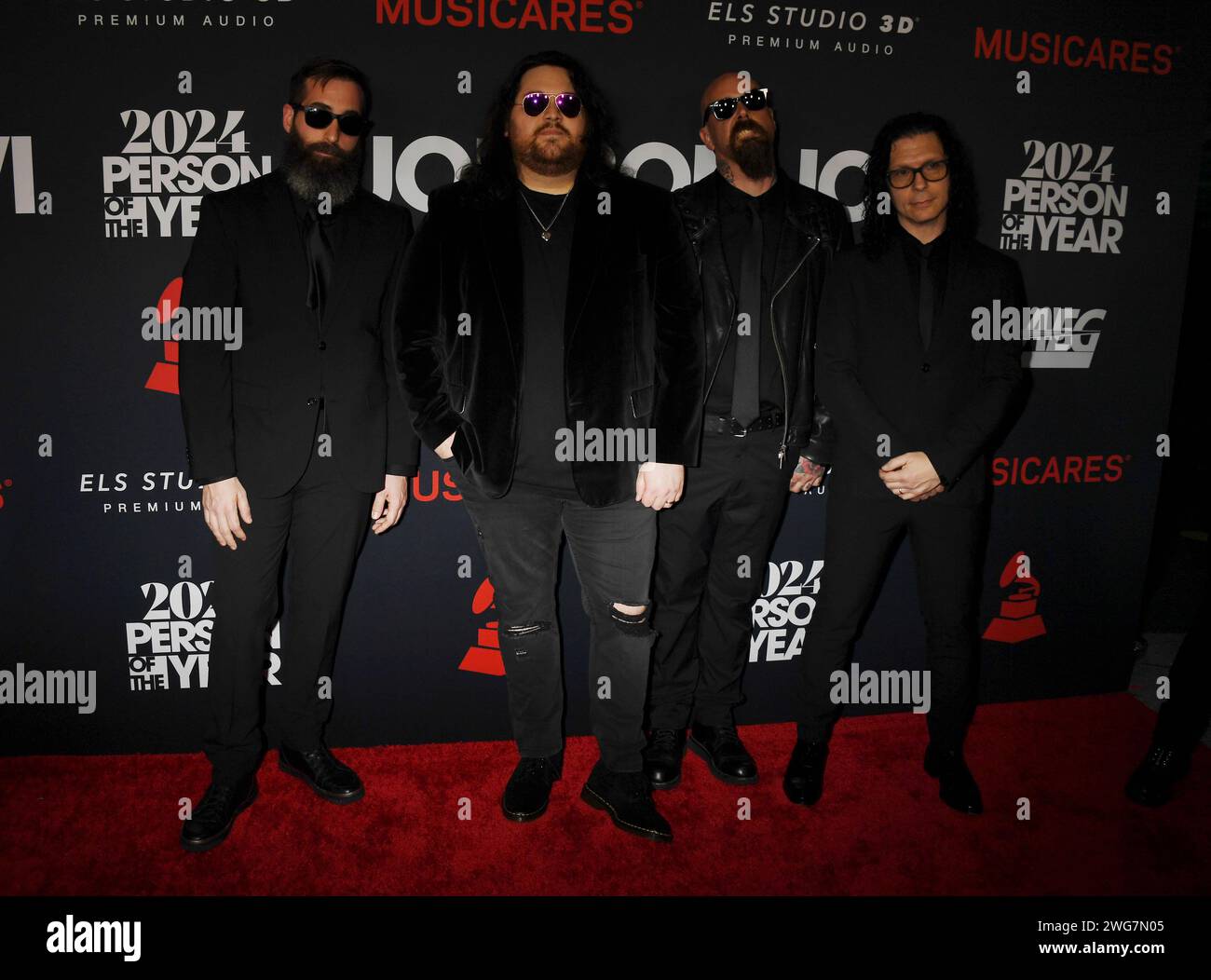 LOS ANGELES, CALIFORNIA - FEBRUARY 02: Jon Jourdan, Wolfgang Van Halen ...