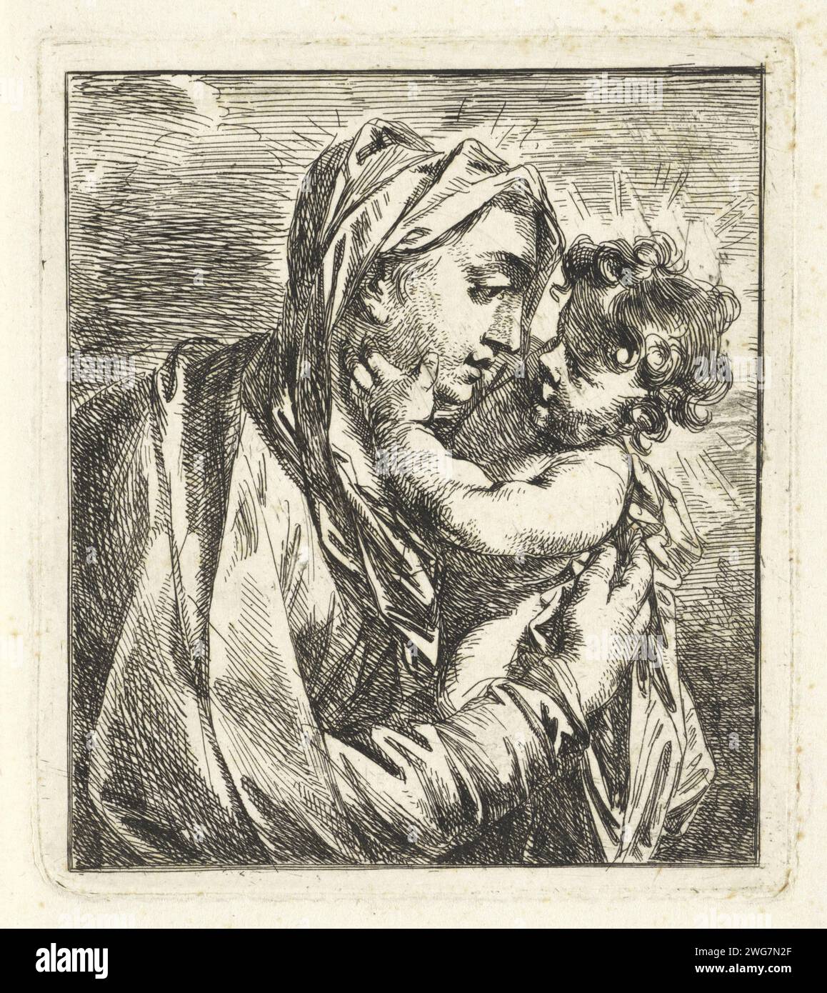 Maria with Christuskind, Jacob de Wit, 1705 - 1754 print Amsterdam ...