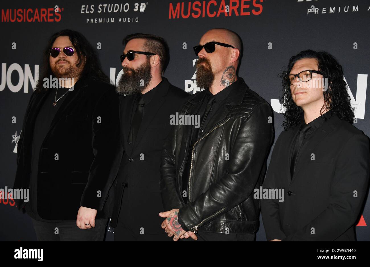 LOS ANGELES, CALIFORNIA - FEBRUARY 02: Jon Jourdan, Wolfgang Van Halen ...